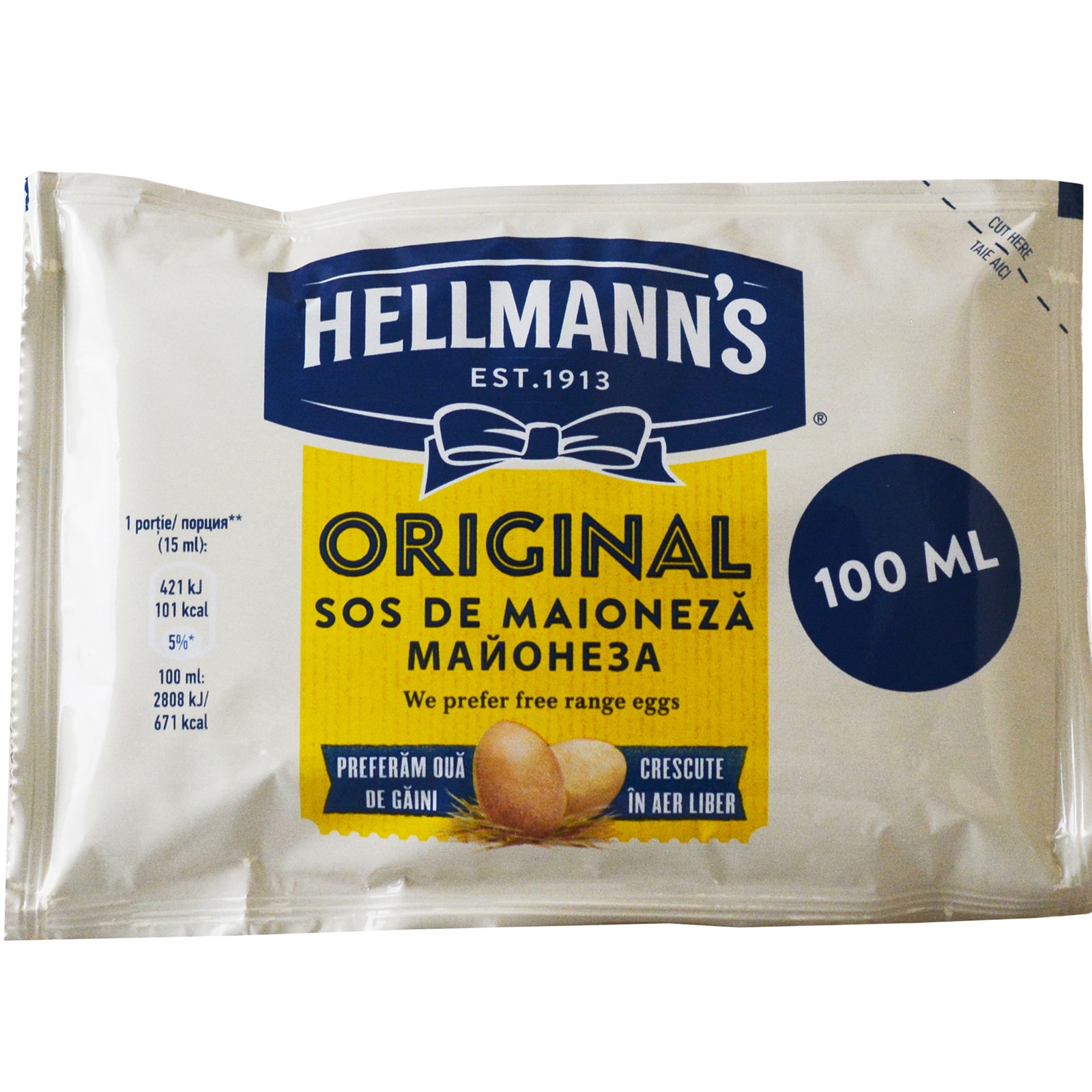 Hellmann's | Sos de maioneza 100ml | Mega-image