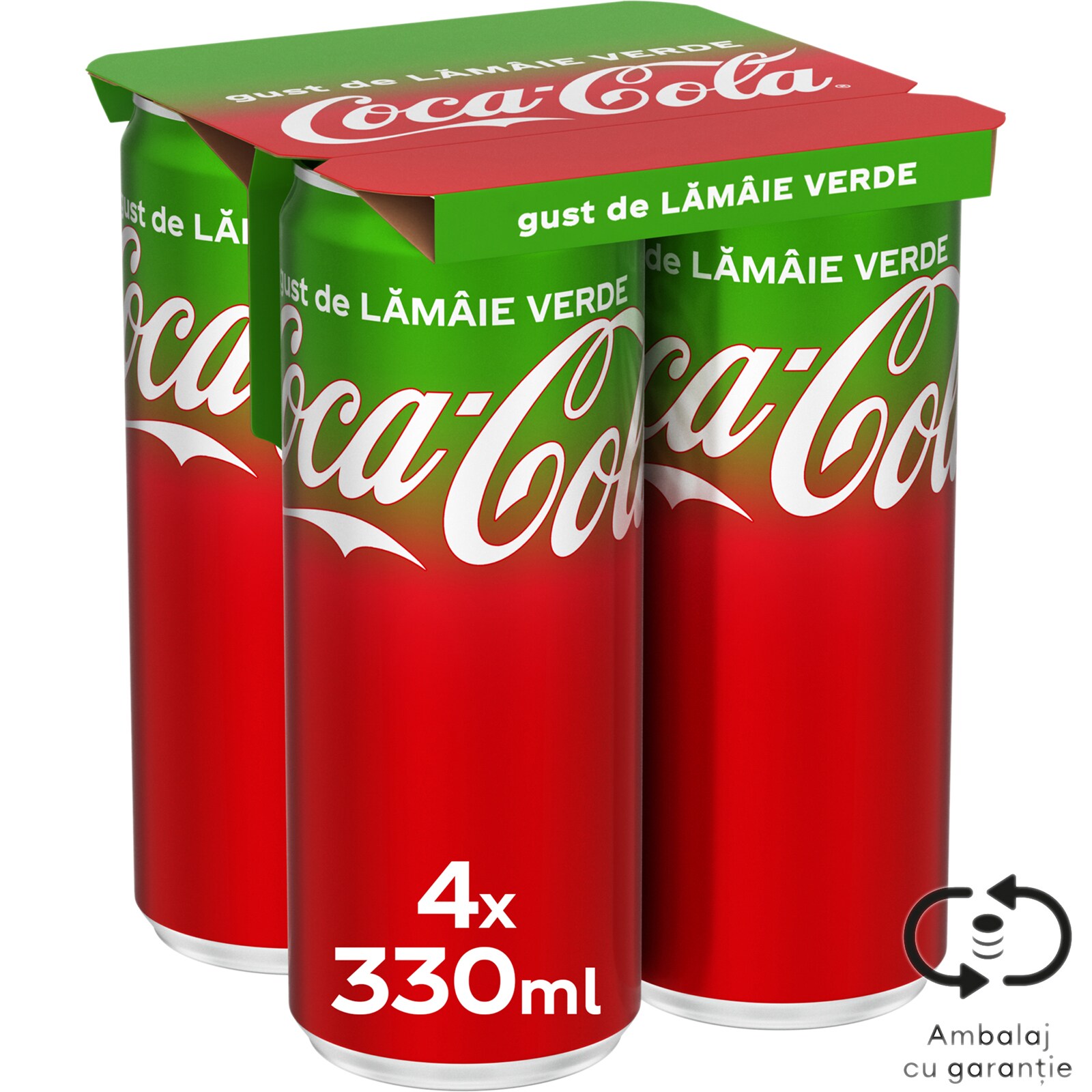 Coca-Cola | Bautura racoritoare carbogazoasa cu gust de lamaie verde ...