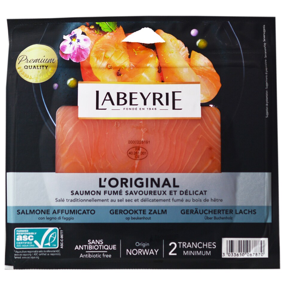 Labeyrie | File somon afumat feliat original 75g | Mega-image