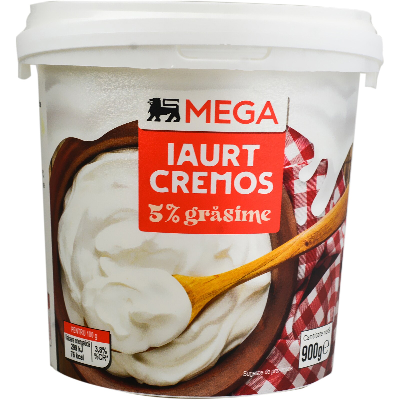 MEGA | Iaurt cremos 5% grasime 900g | Mega-image