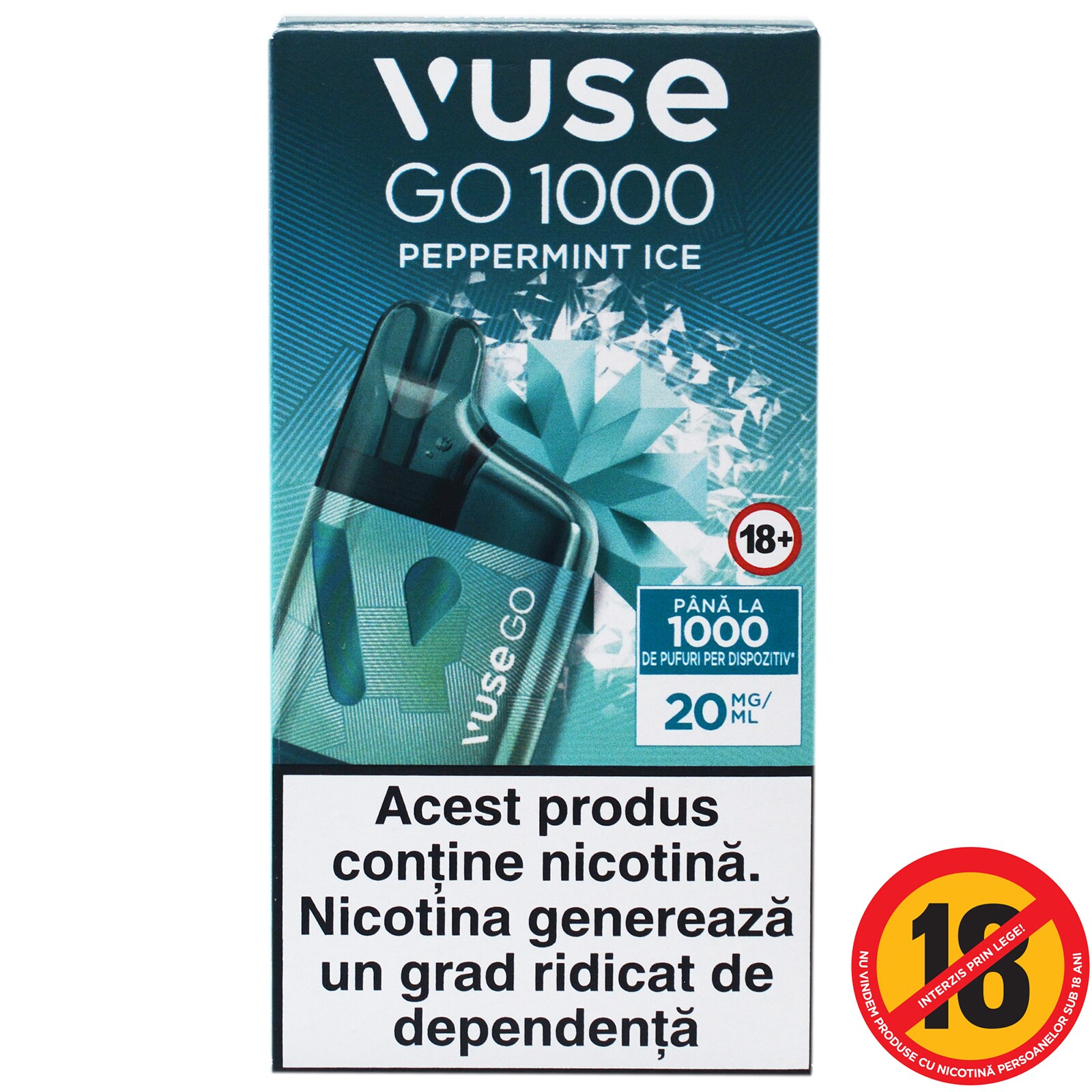 Vuse Go | Tigareta electronica Peppermint Ice 1000 | Mega-image