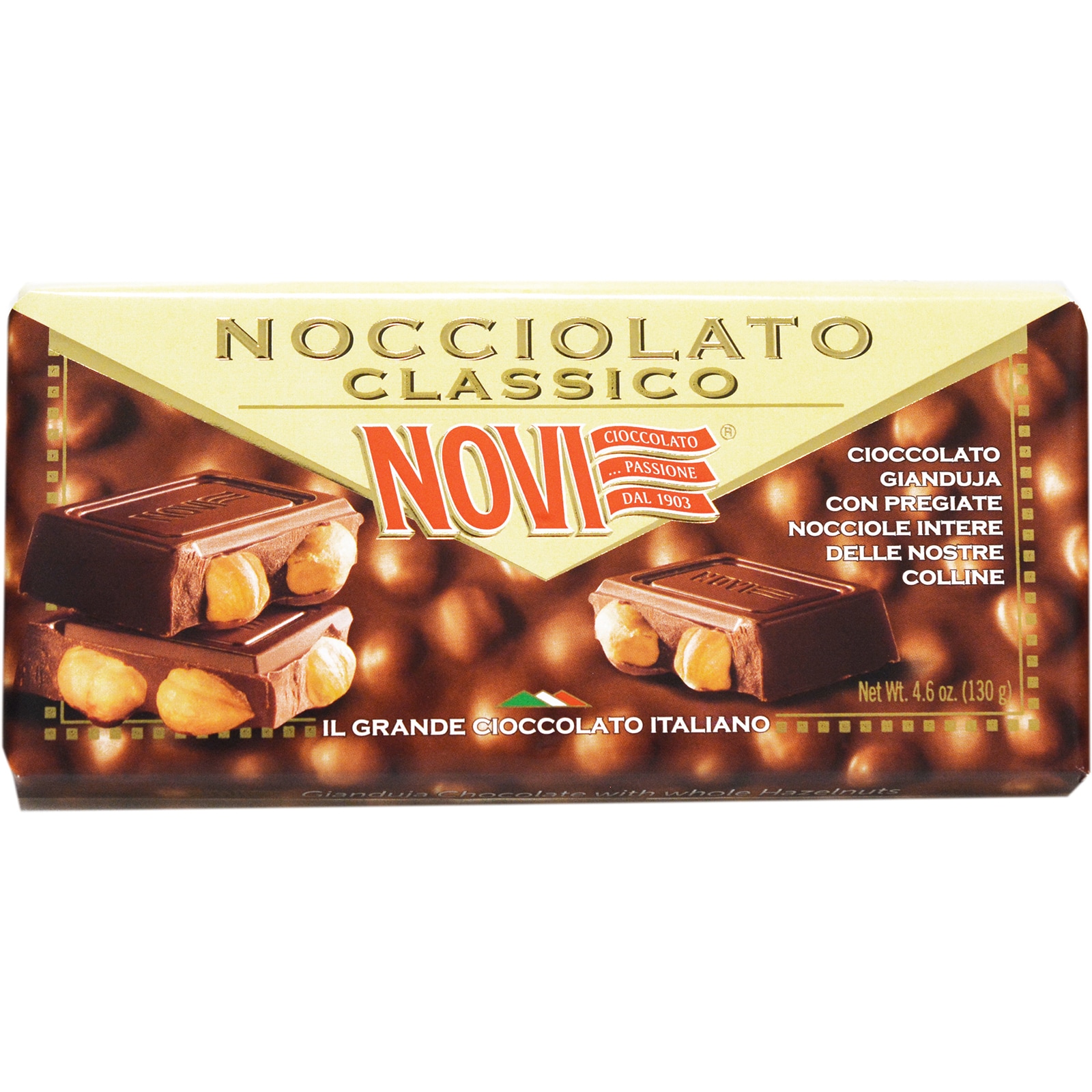 Novi | Ciocolata cu alune intregi 130g | Mega-image