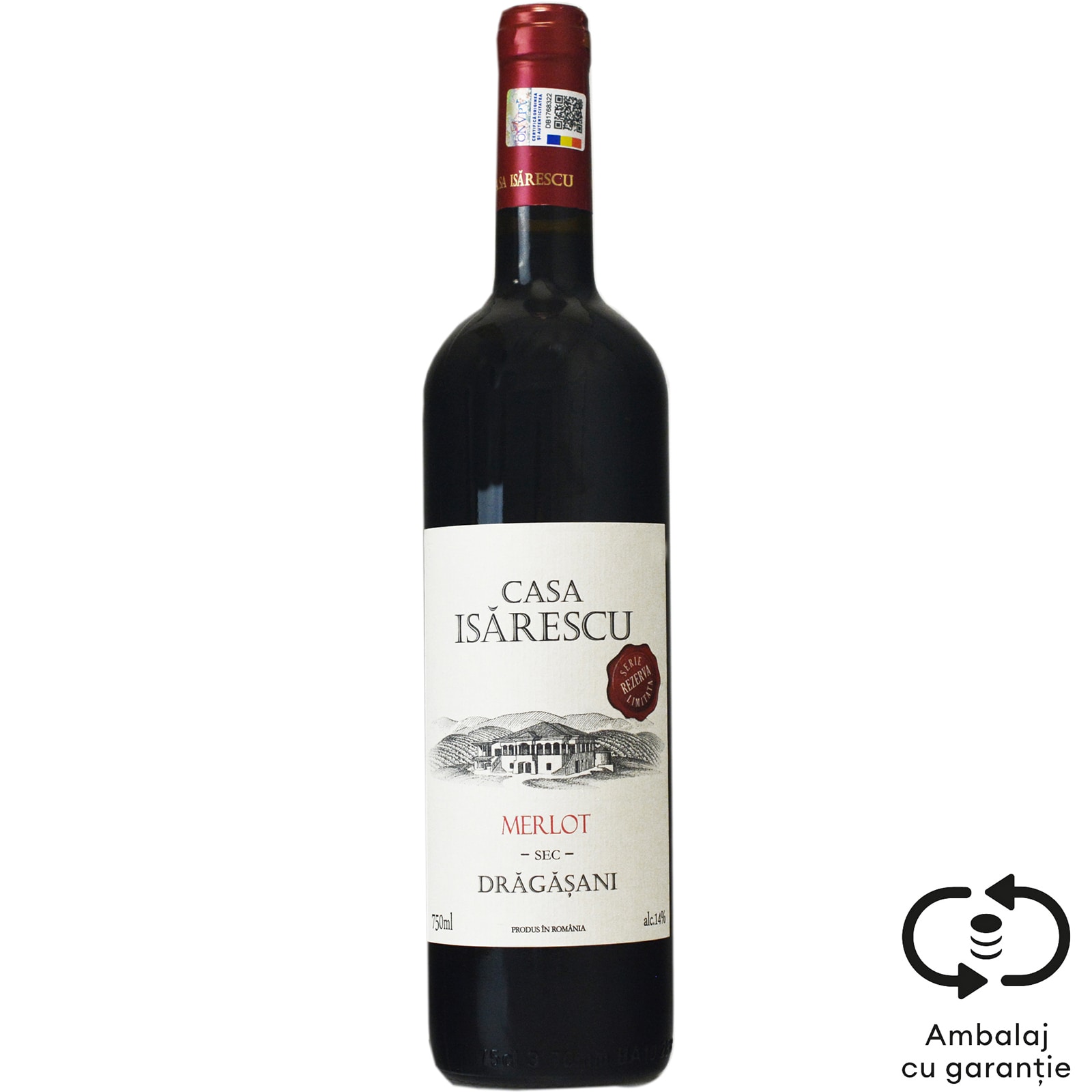 Casa Isarescu | Vin rosu sec Merlot 0.75L | Mega-image