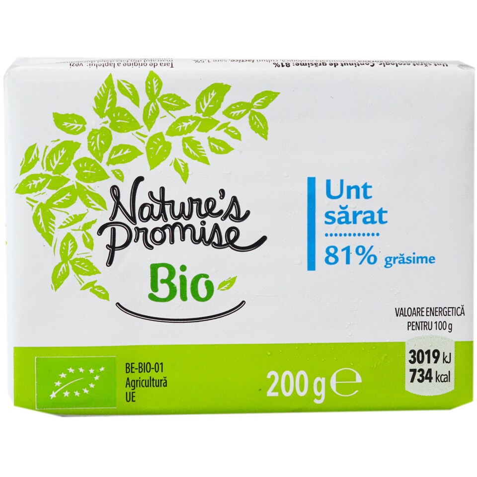 Nature's Promise Bio | Unt sarat bio 81% grasime 200g | Mega-image