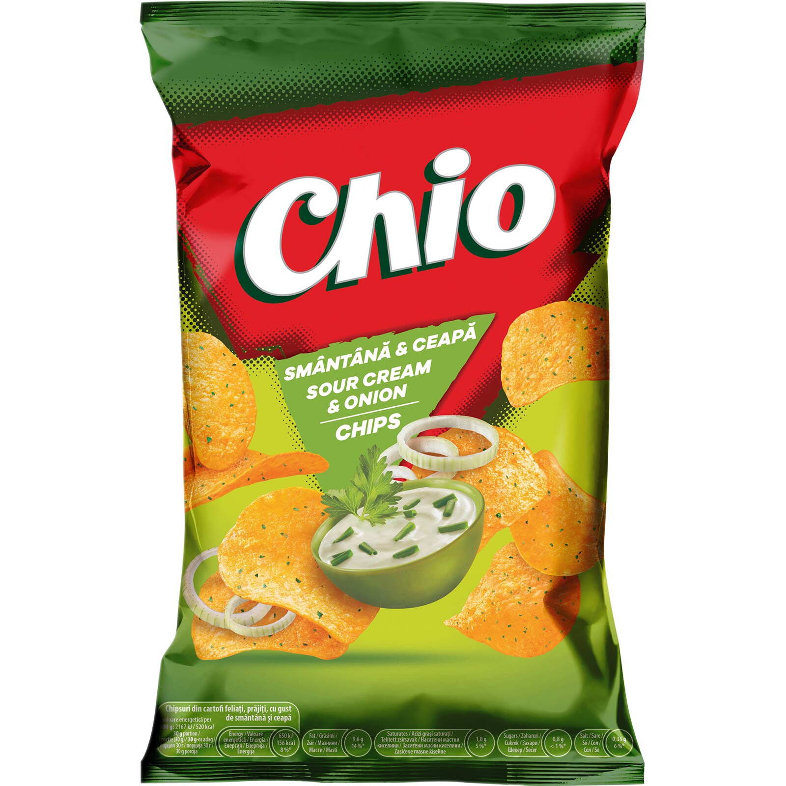 Chio Chips | Chipsuri cu gust de smantana si ceapa 125g | Mega-image