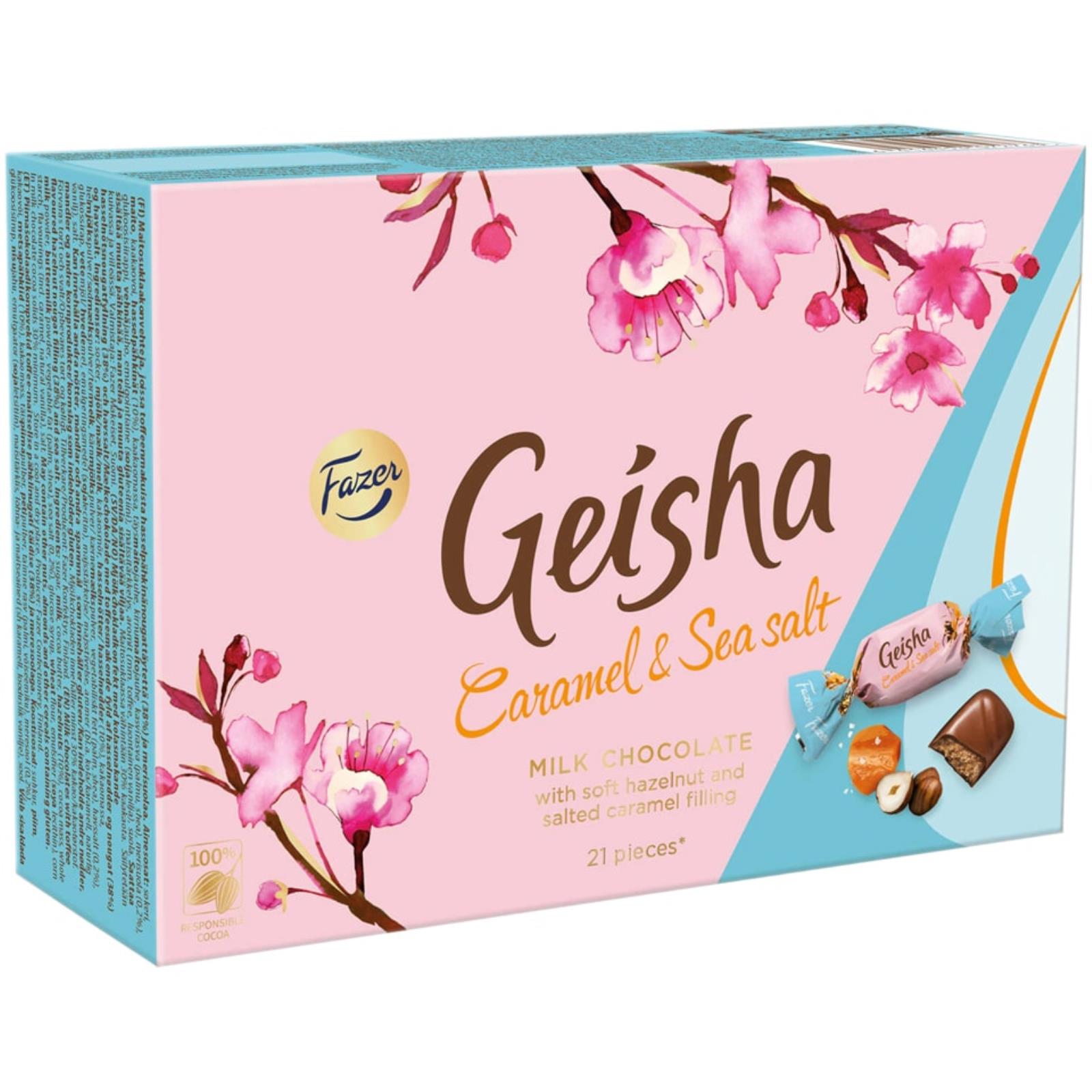 Geisha | Bomboane de ciocolata cu caramel si sare de mare 150g | Mega-image