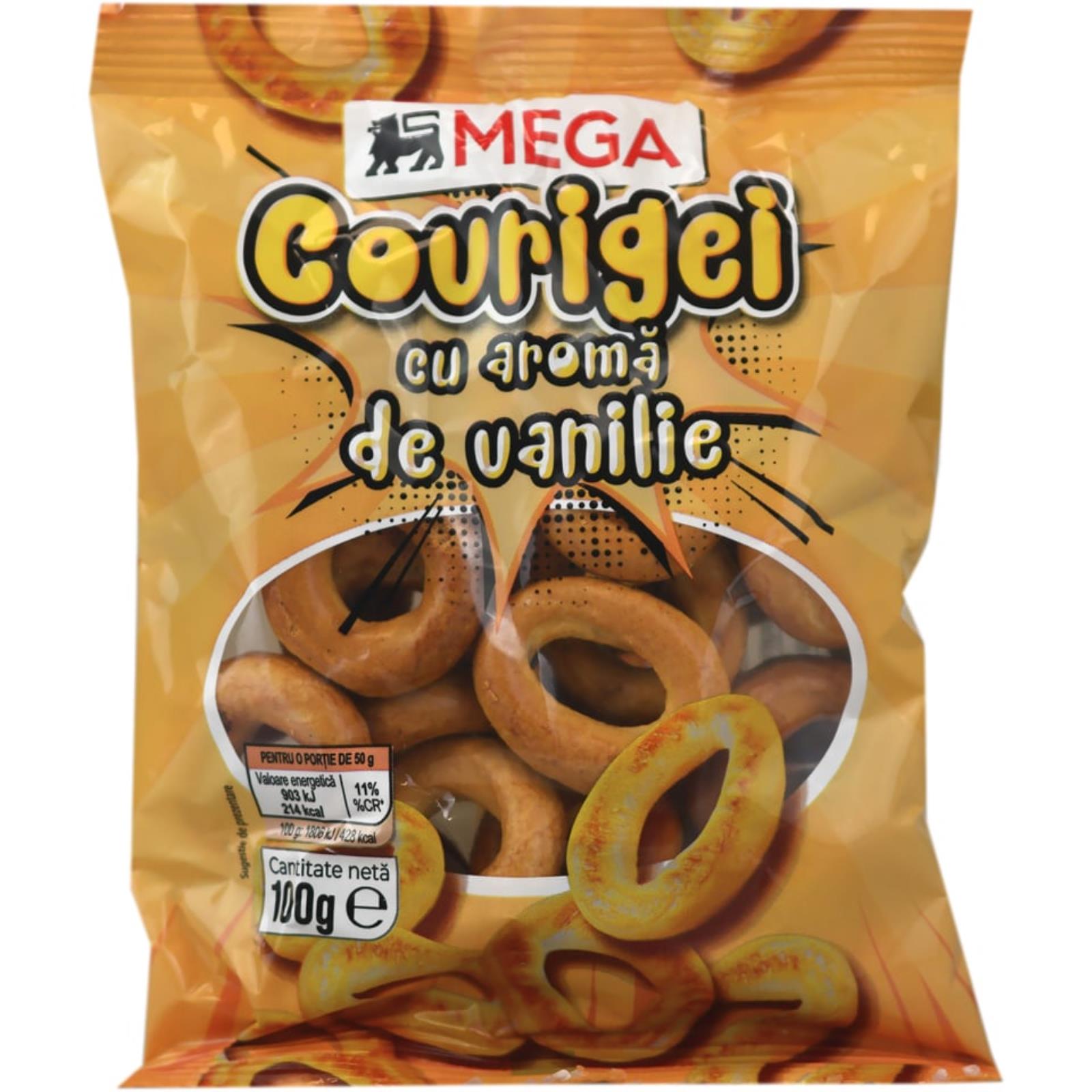 MEGA | Covrigei cu aroma de vanilie 100g | Mega-image