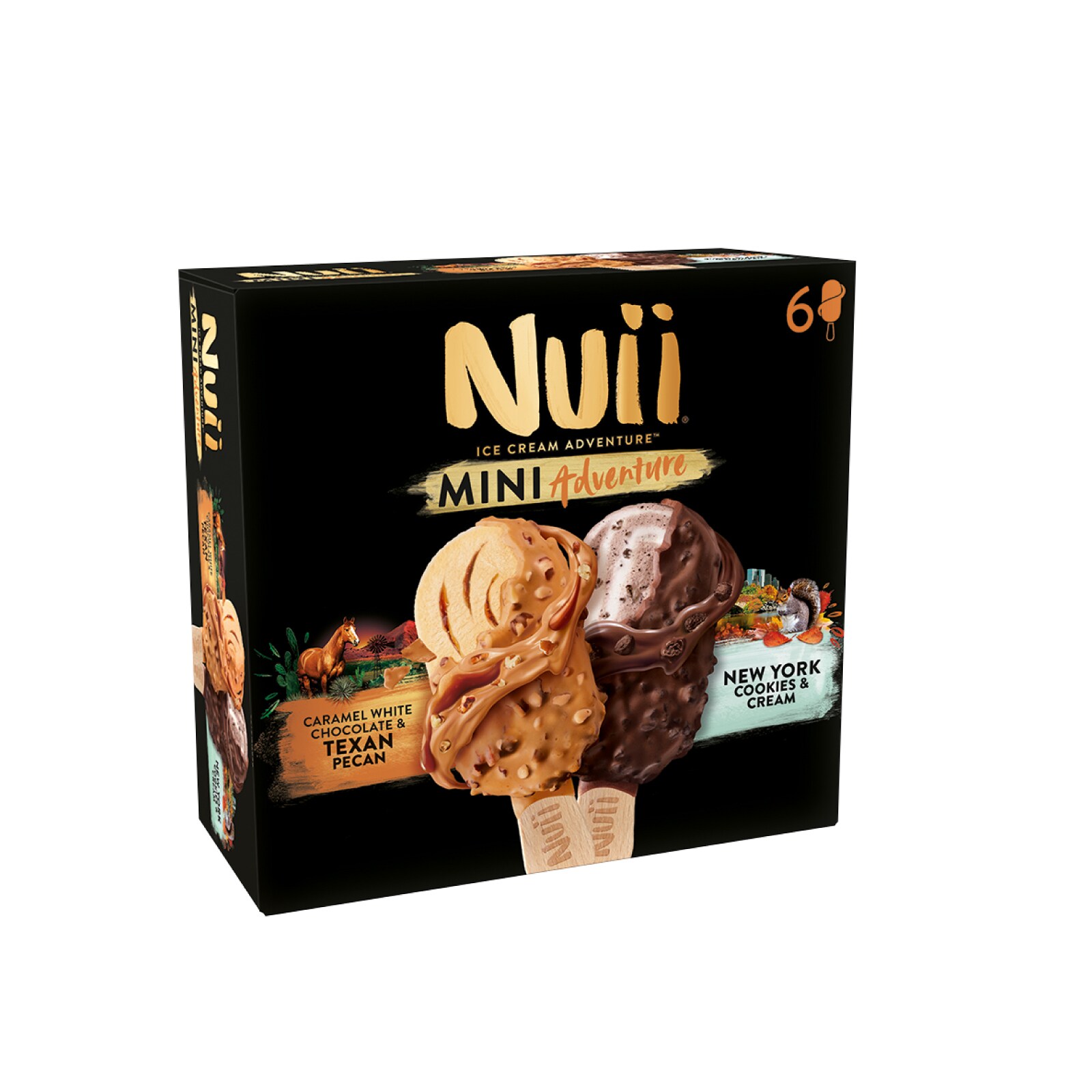 Nuii | Inghetata ciocolata alba si caramel cu nuci pecan, New York ...