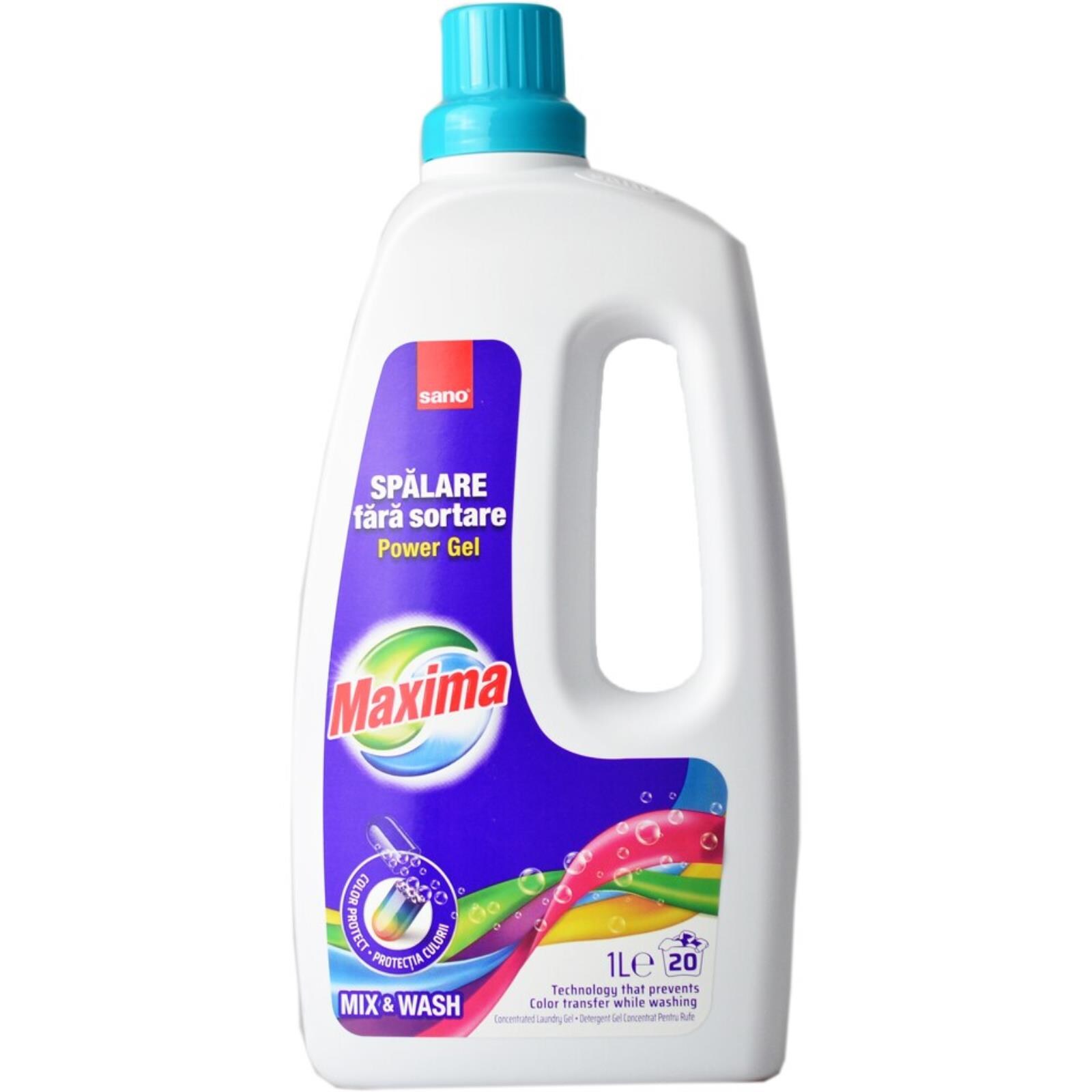 Sano | Maxima | Detergent Power Gel, 20 spalari, 1L | Mega-image