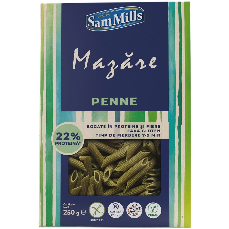 Pasta D'Oro | Paste Penne din faina de mazare 250g | Mega-image