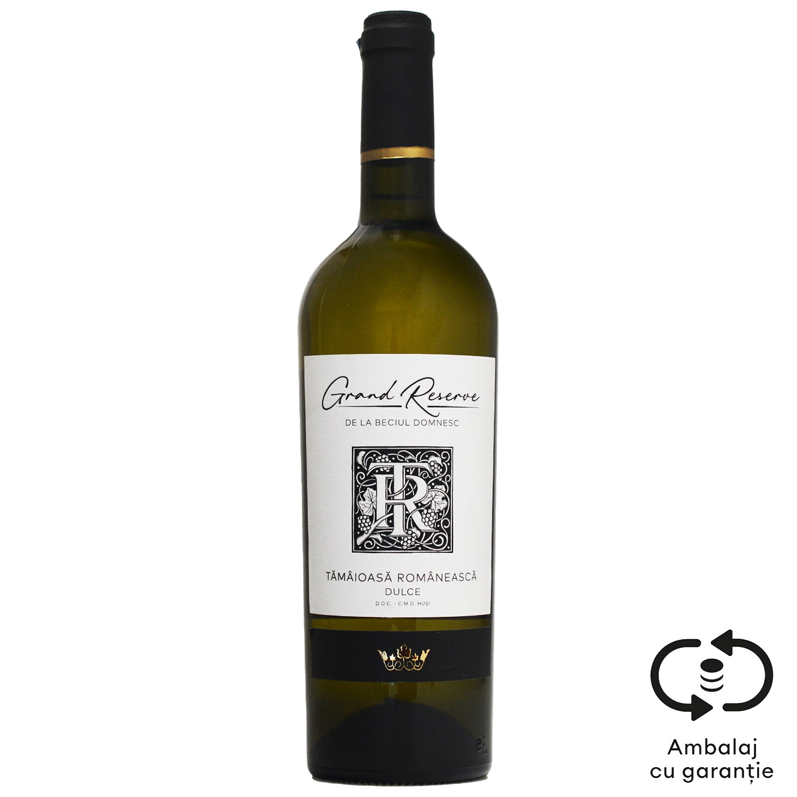 Beciul Domnesc | Vin alb dulce Tamaioasa Romaneasca 0.75L | Mega-image