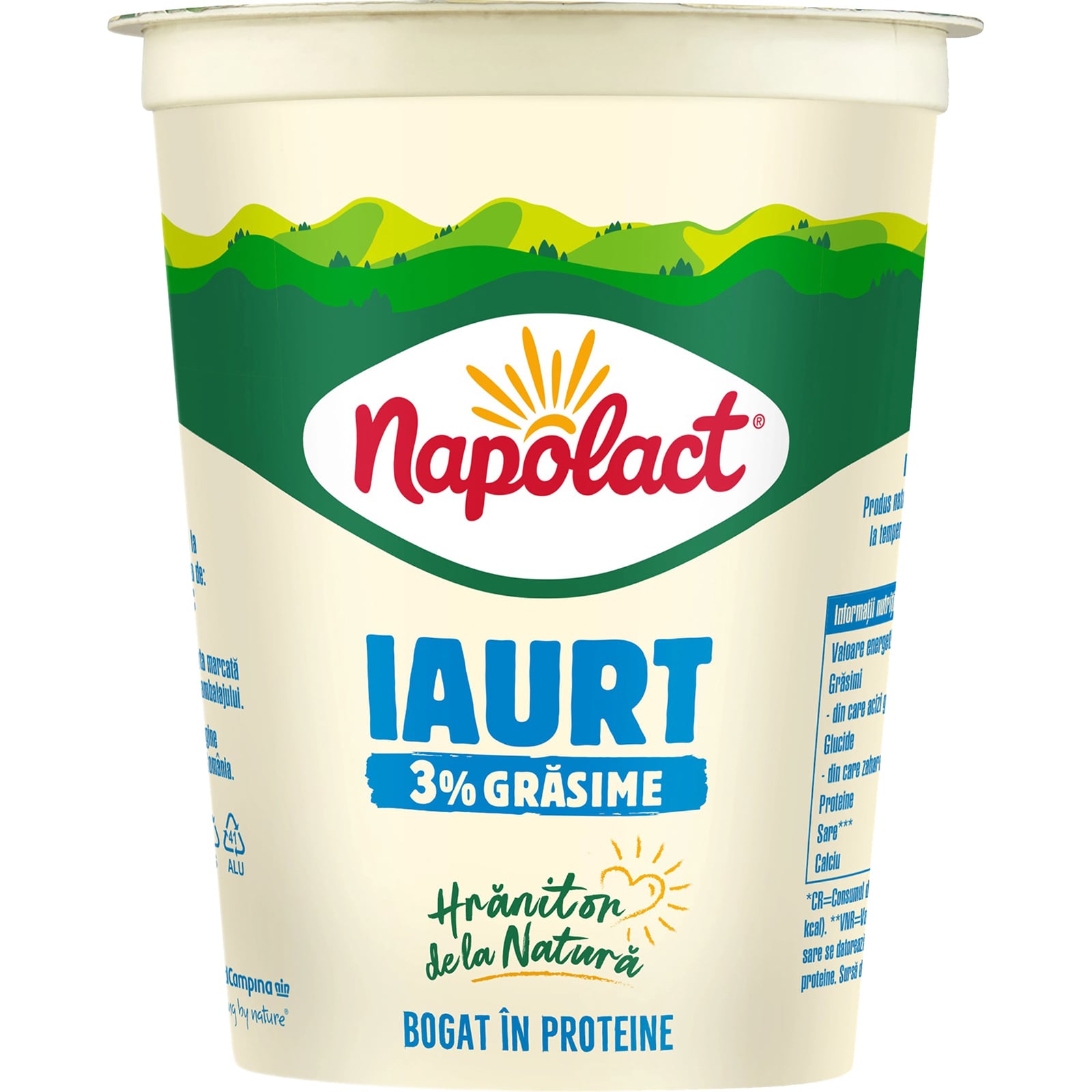 Napolact | Iaurt 3% grasime 375g | Mega-image