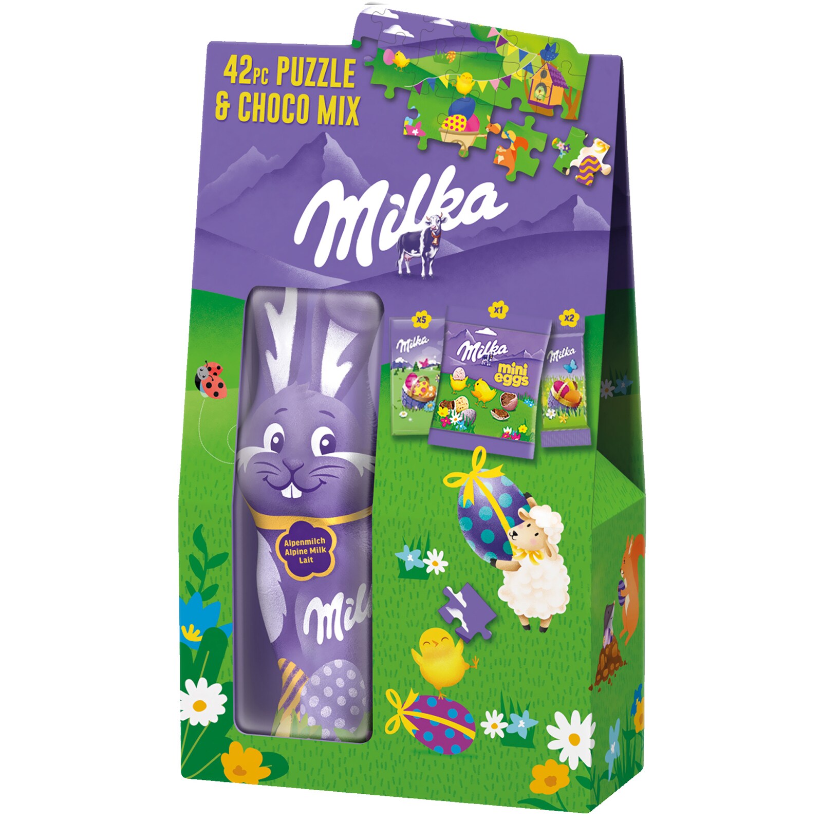 Milka | Mix de ciocolata cu lapte 124g | Mega-image