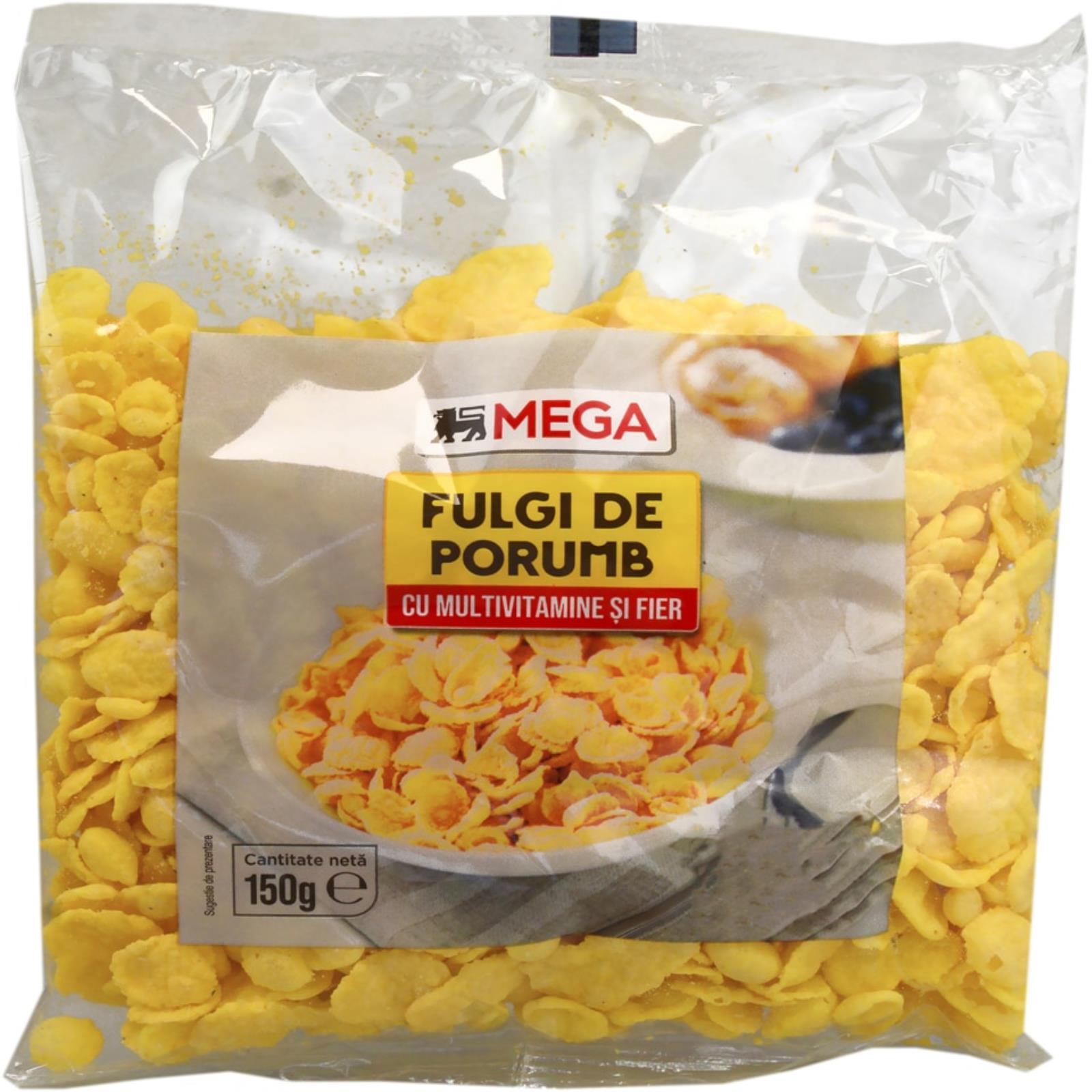MEGA | Fulgi de porumb cu multivitamine si fier 150g | Mega-image