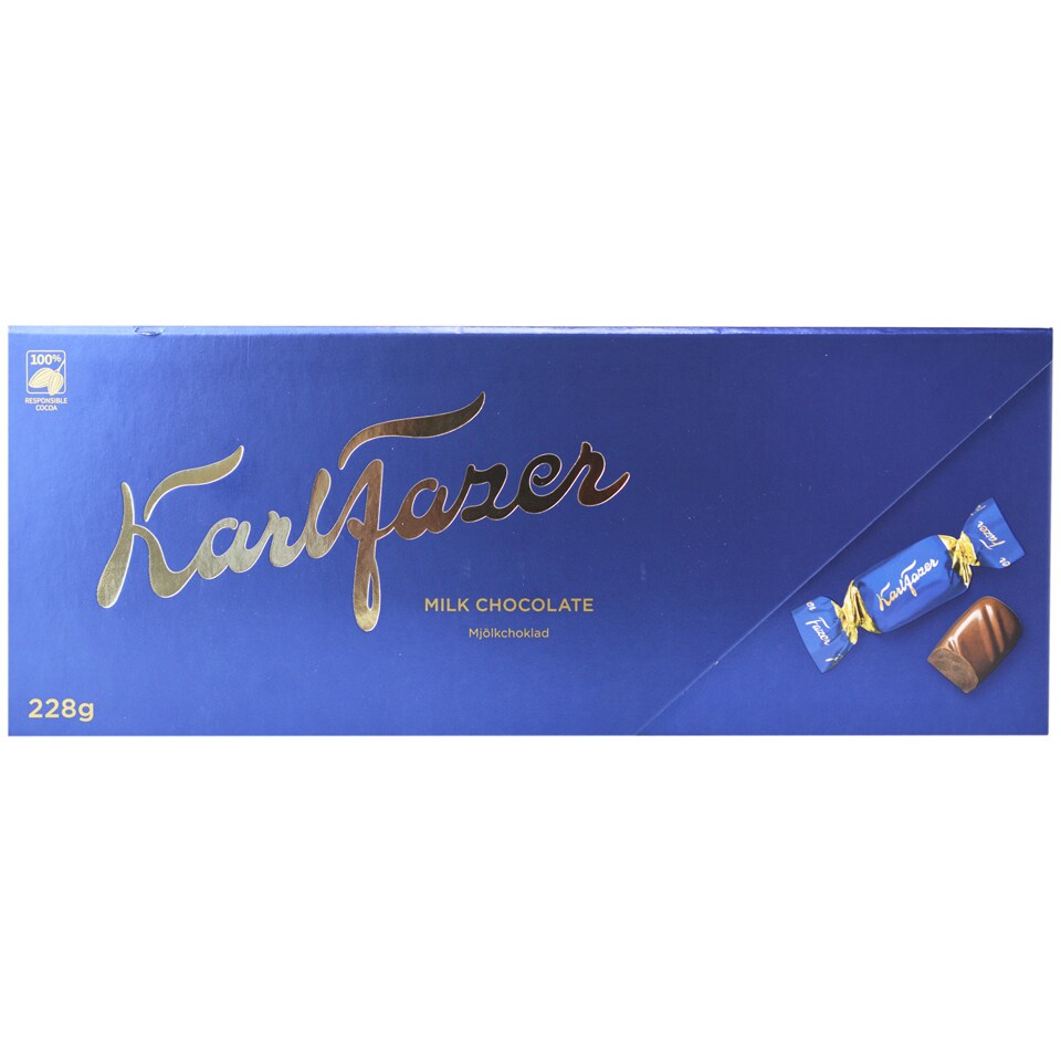 Karl Fazer | Bomboane de ciocolata cu lapte 228g | Mega-image