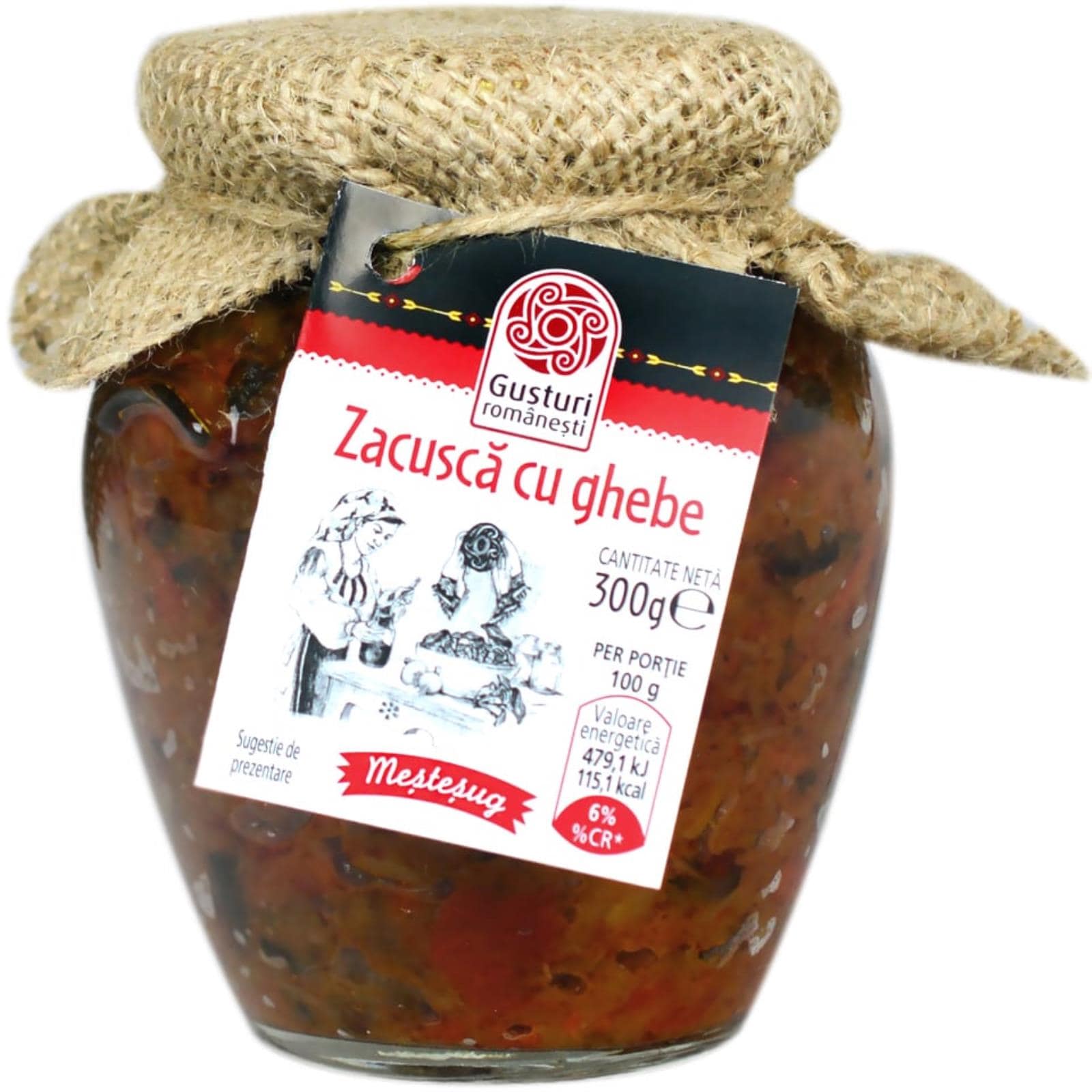 Gusturi romanesti | Zacusca cu ghebe 300g | Mega-image