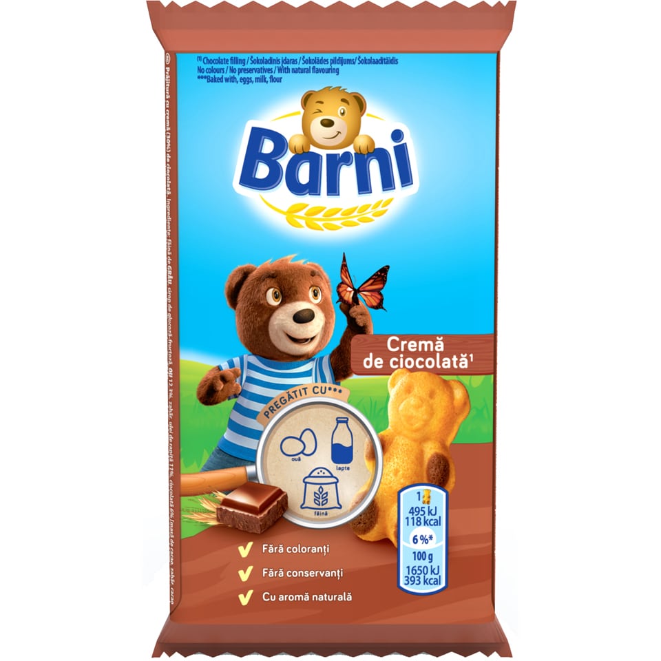 Barni | Prajitura cu crema de ciocolata 30g | Mega-image