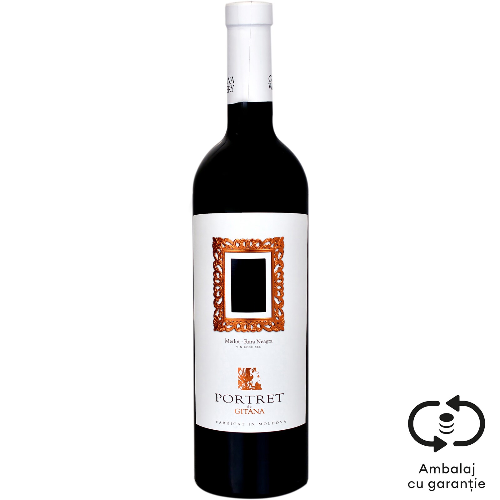 Gitana Winery | Vin rosu sec Merlot & Rara Neagra 0.75L | Mega-image