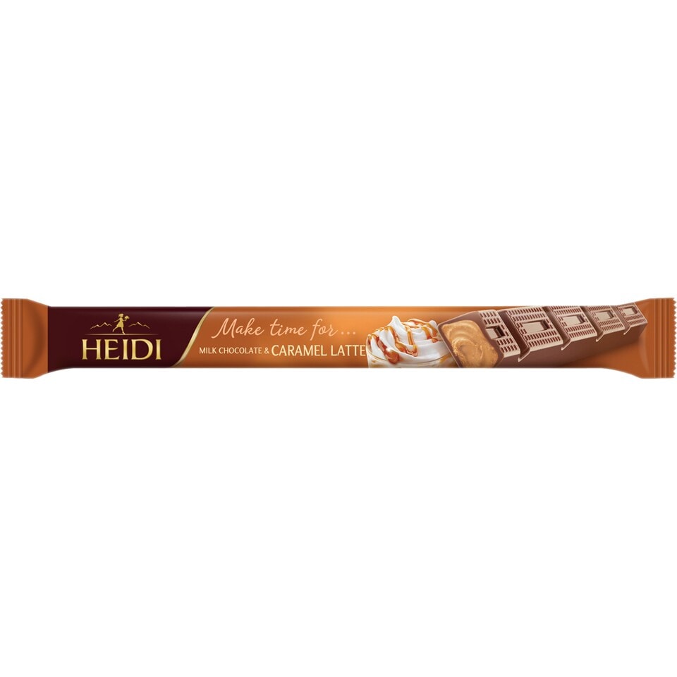 Heidi | Baton de ciocolata cu lapte si crema de caramel latte 37g ...