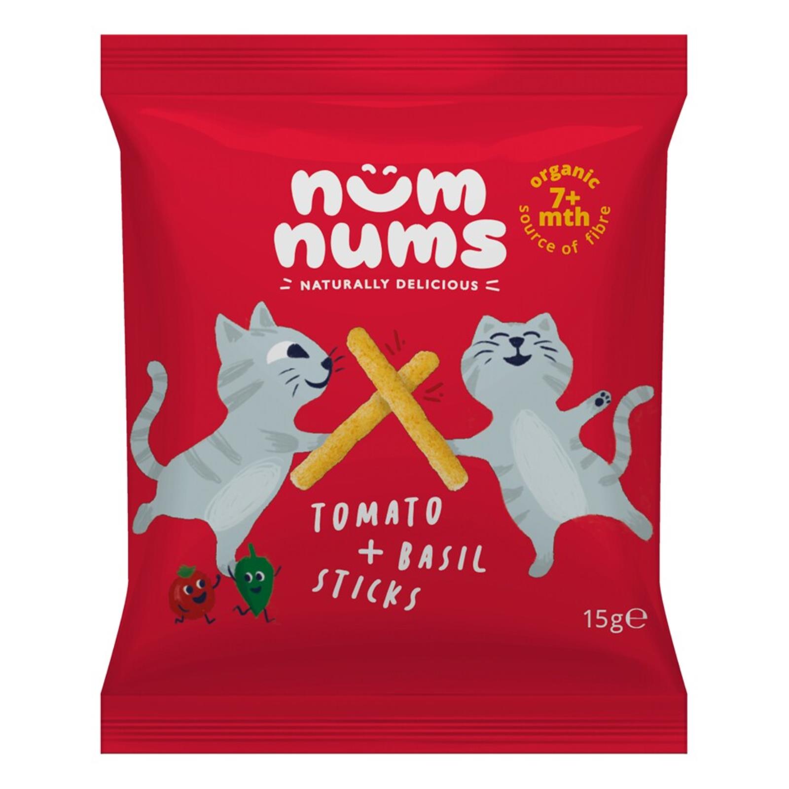 Num Nums | Sticksuri bio cu rosii si busuioc 20g | Mega-image