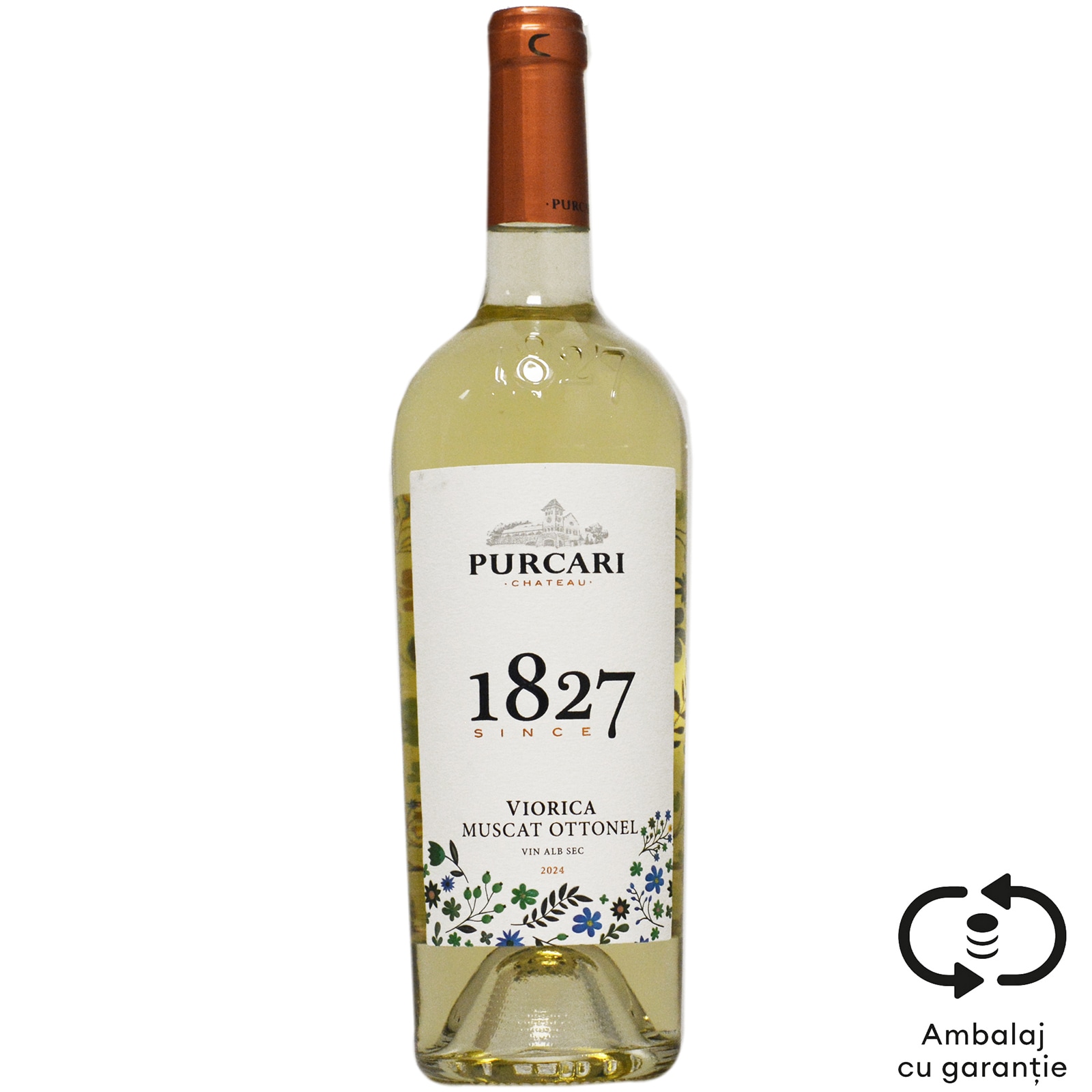 Purcari | Vin alb sec Viorica 0.75L | Mega-image