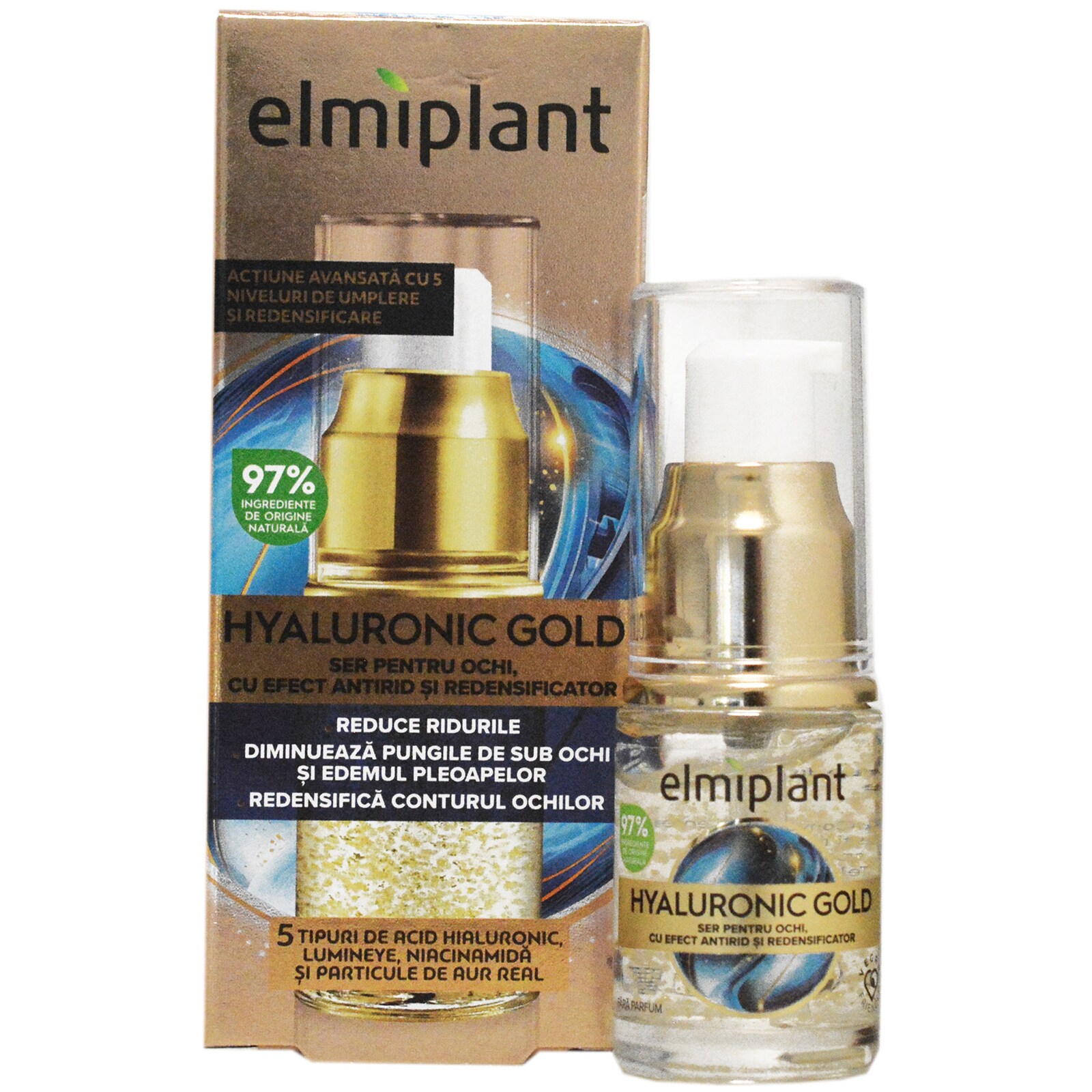 Elmiplant | Ser pentru ochi Hyaluronic Gold 15g | Mega-image
