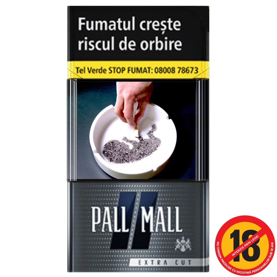 Pall Mall | Black | Tigari Extra cut | Mega-image