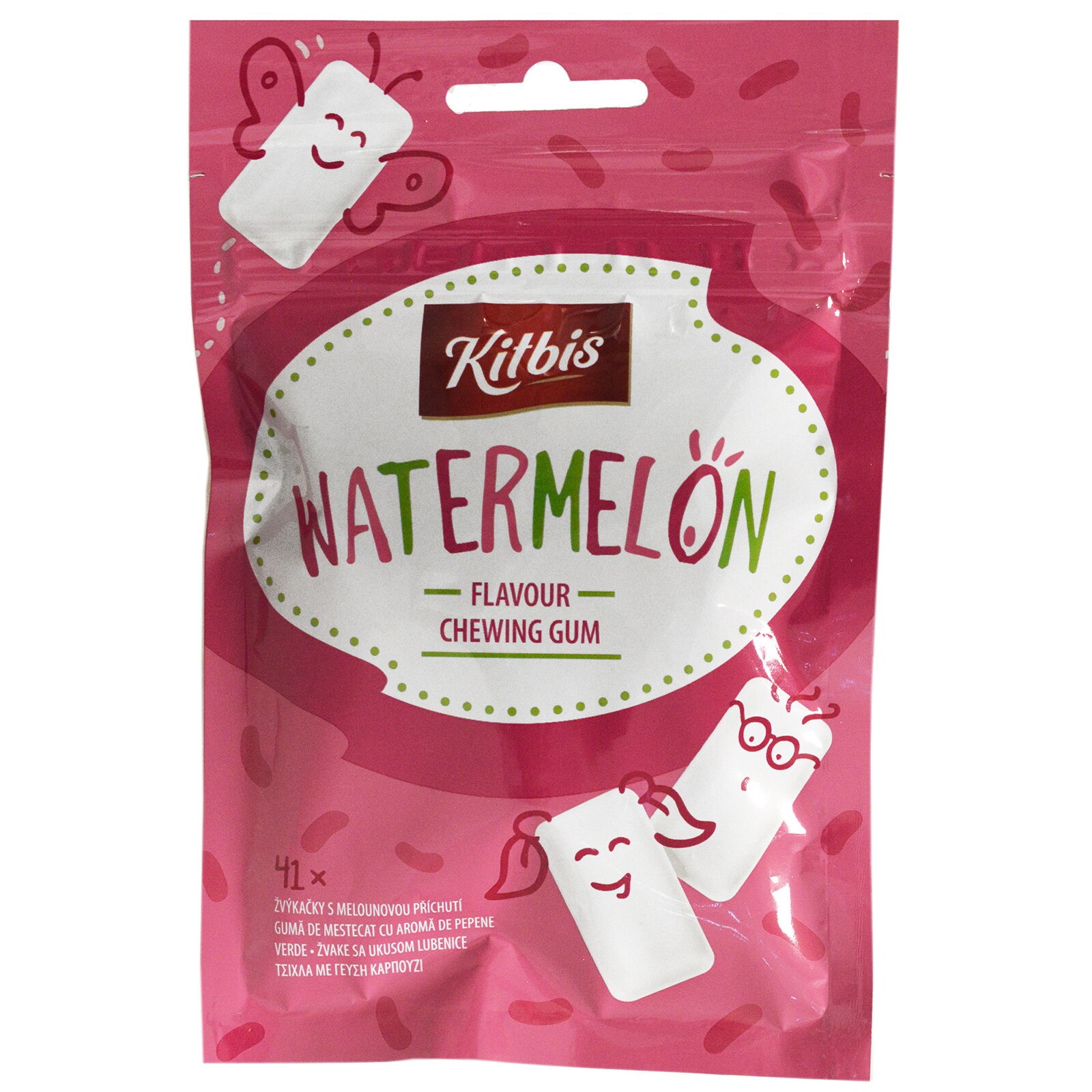 Kitbis | Guma de mestecat cu aroma de pepene verde 57.4g | Mega-image