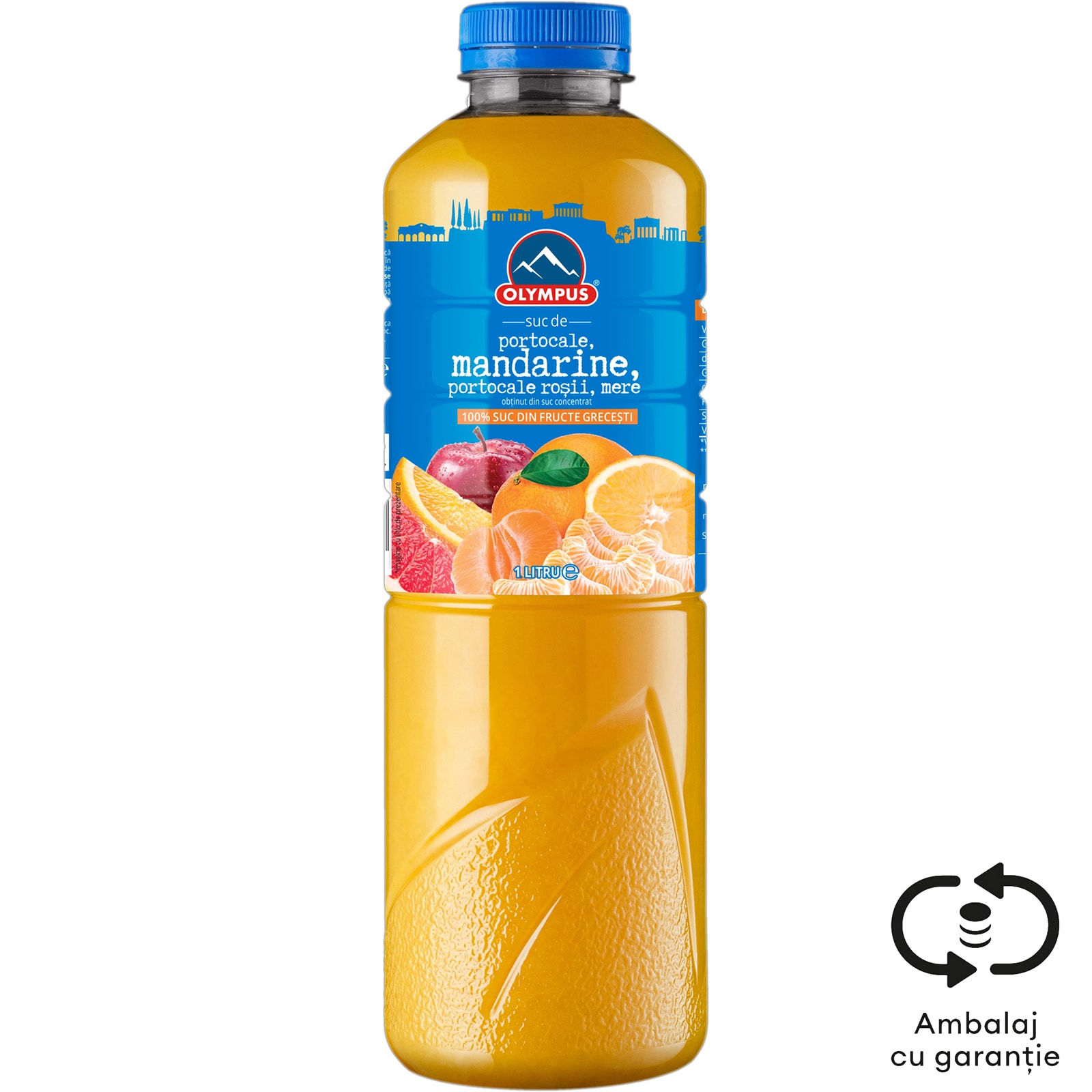 Olympus | Suc de portocale, mandarine, portocale rosii, mere 1L | Mega ...