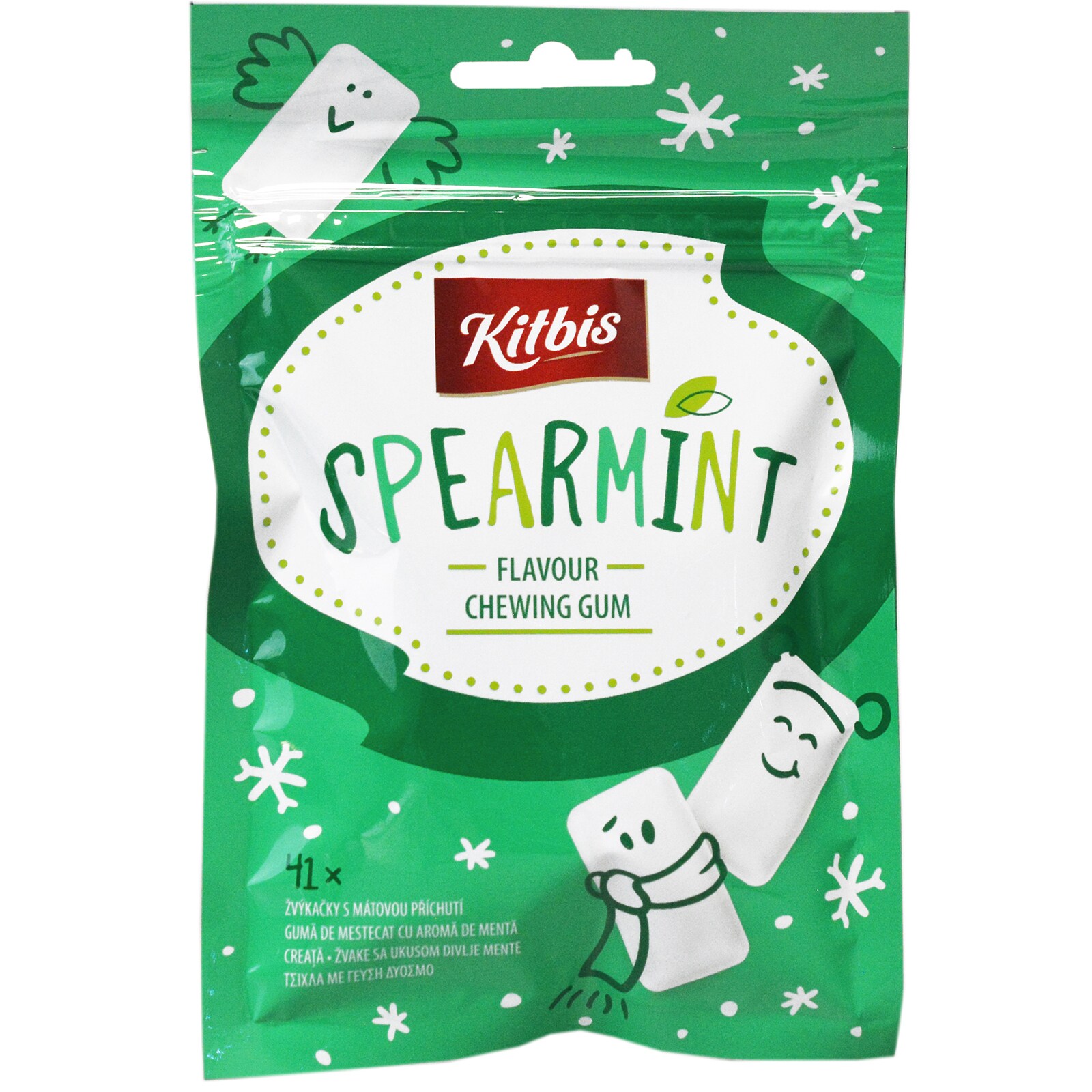 Kitbis | Guma de mestecat cu aroma de menta 57.4g | Mega-image