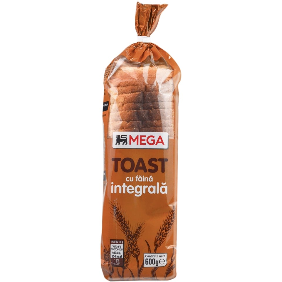 MEGA | Toast cu faina integrala 600g | Mega-image