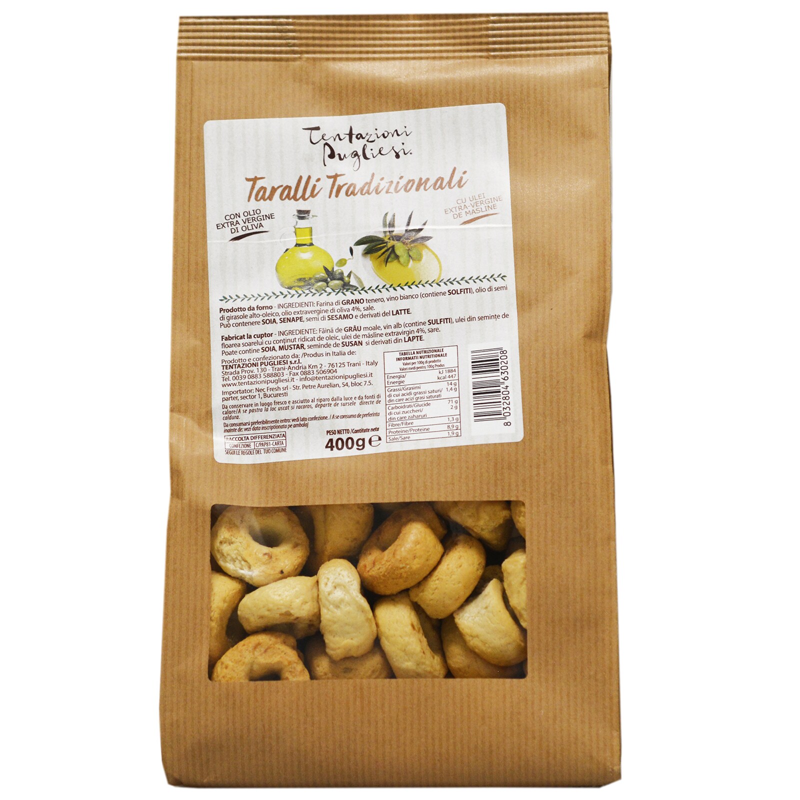 Tentazioni Pugliesi | Covrigi traditionali cu ulei de masline 400g ...