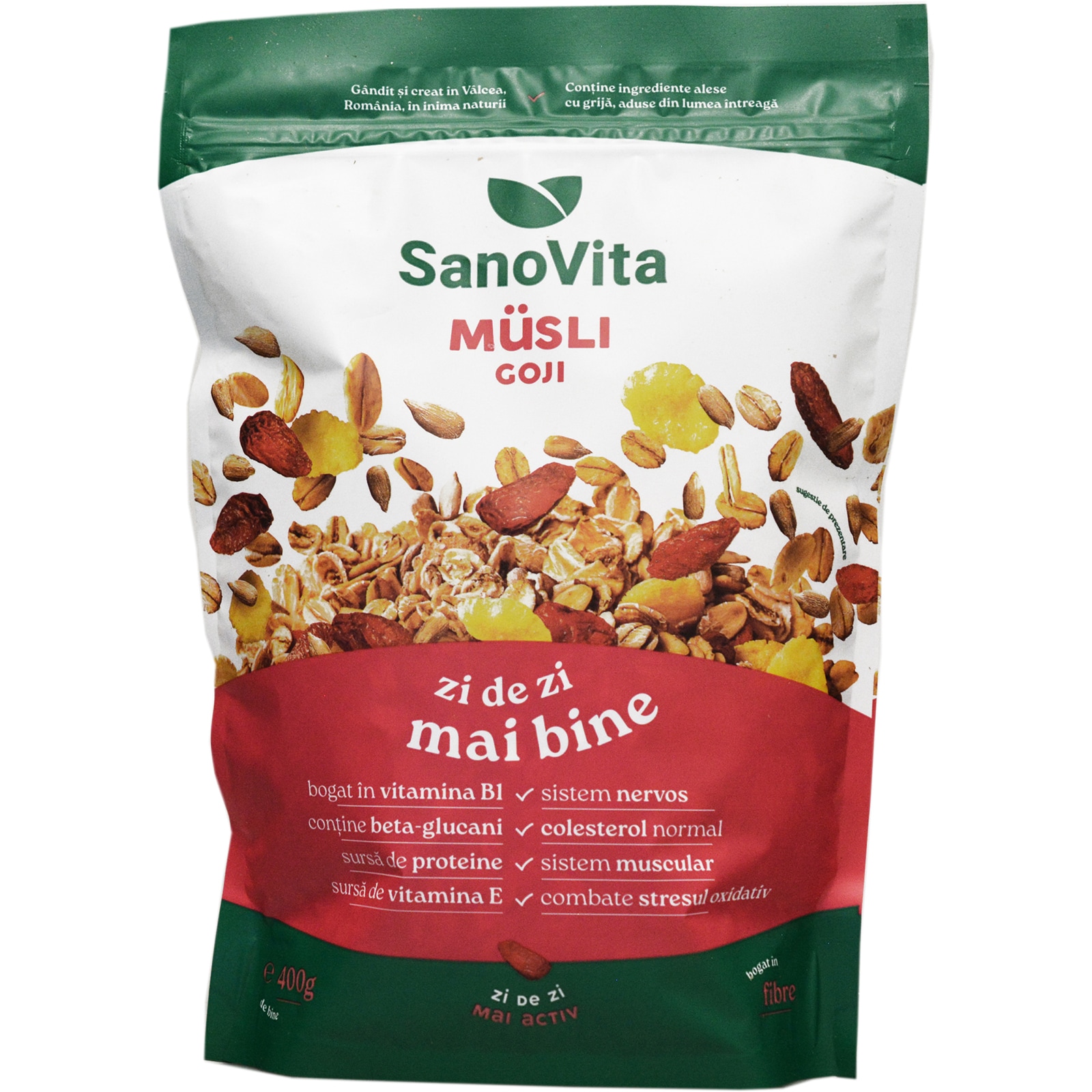 Sano Vita | Musli cu goji 400g | Mega-image