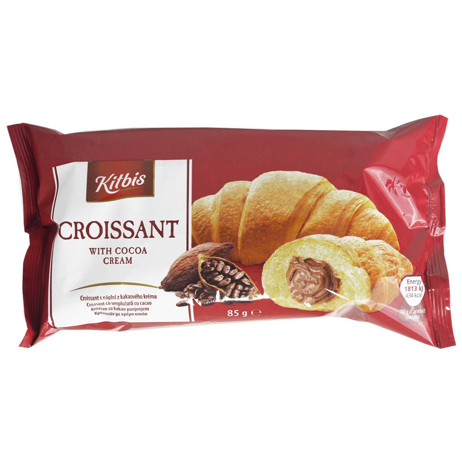 Kitbis | Croissant cu crema cu cacao 85g | Mega-image