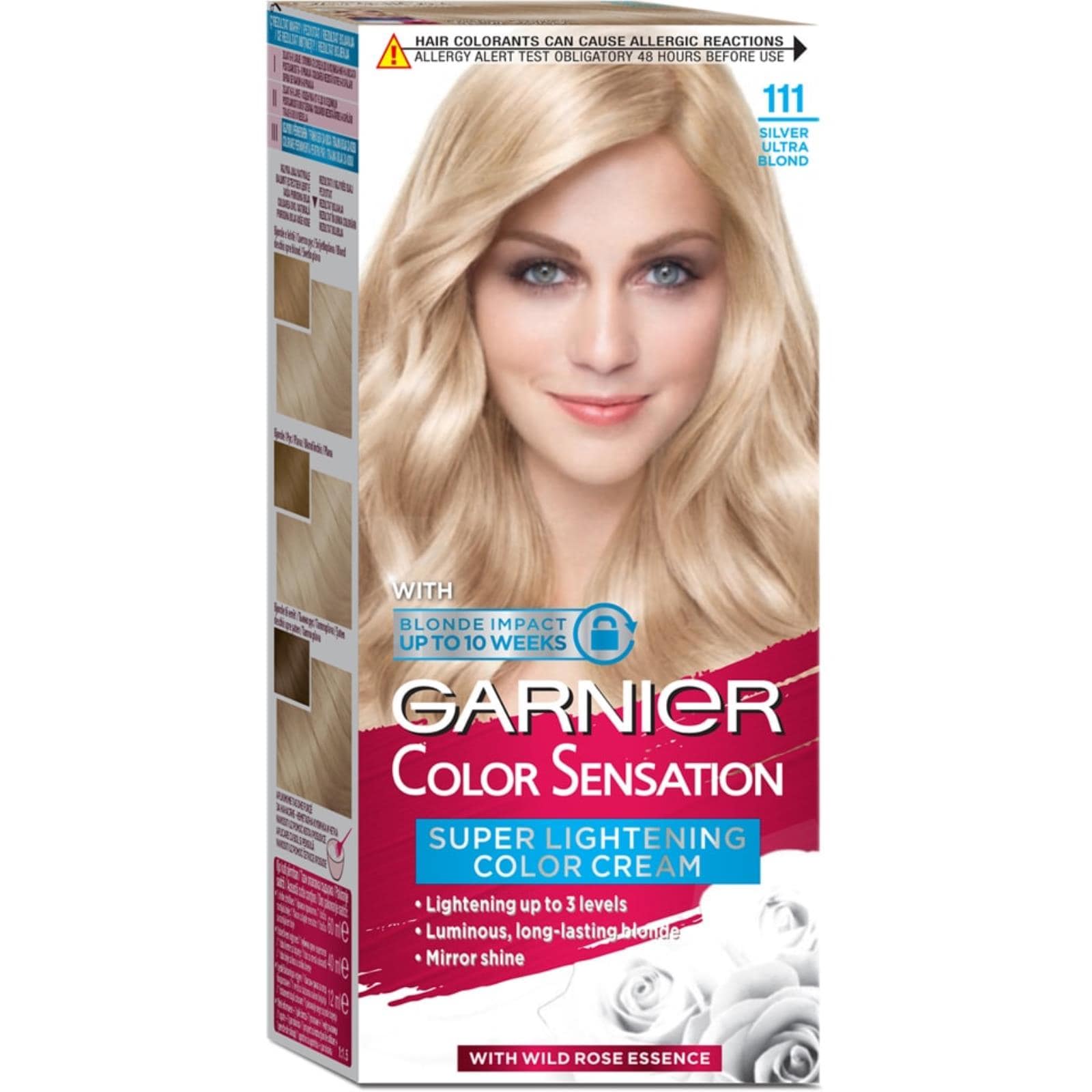 Garnier | Color Sensation | Vopsea de par 111 Blond ultra Argintiu ...