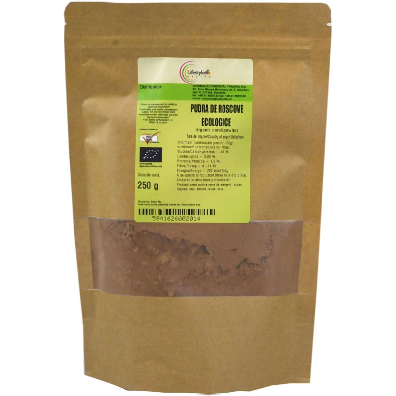 Naturalia | Pudra de roscove ecologice 250g | Mega-image