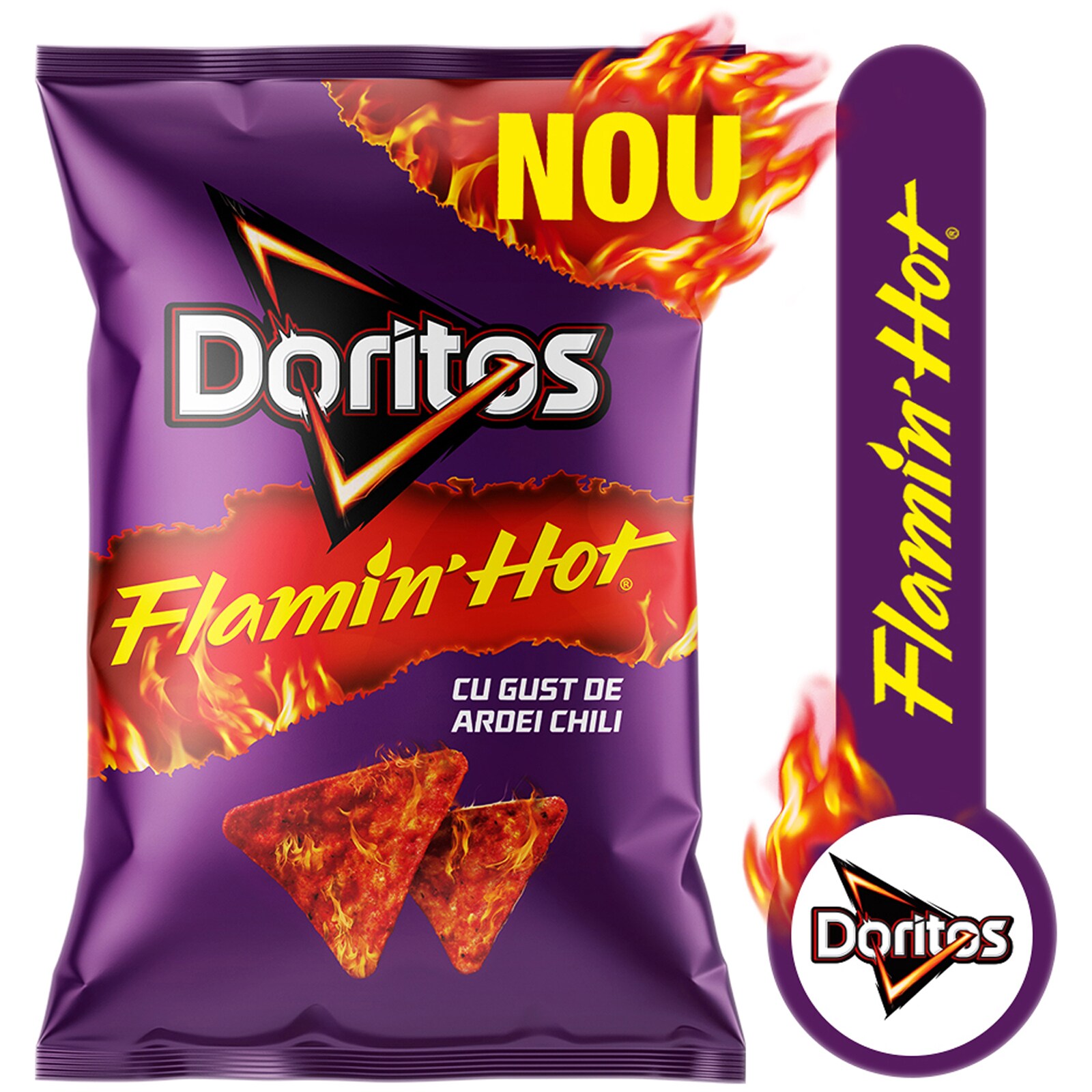 Doritos | Snack din faina de porumb cu gust de ardei chili 75g | Mega-image