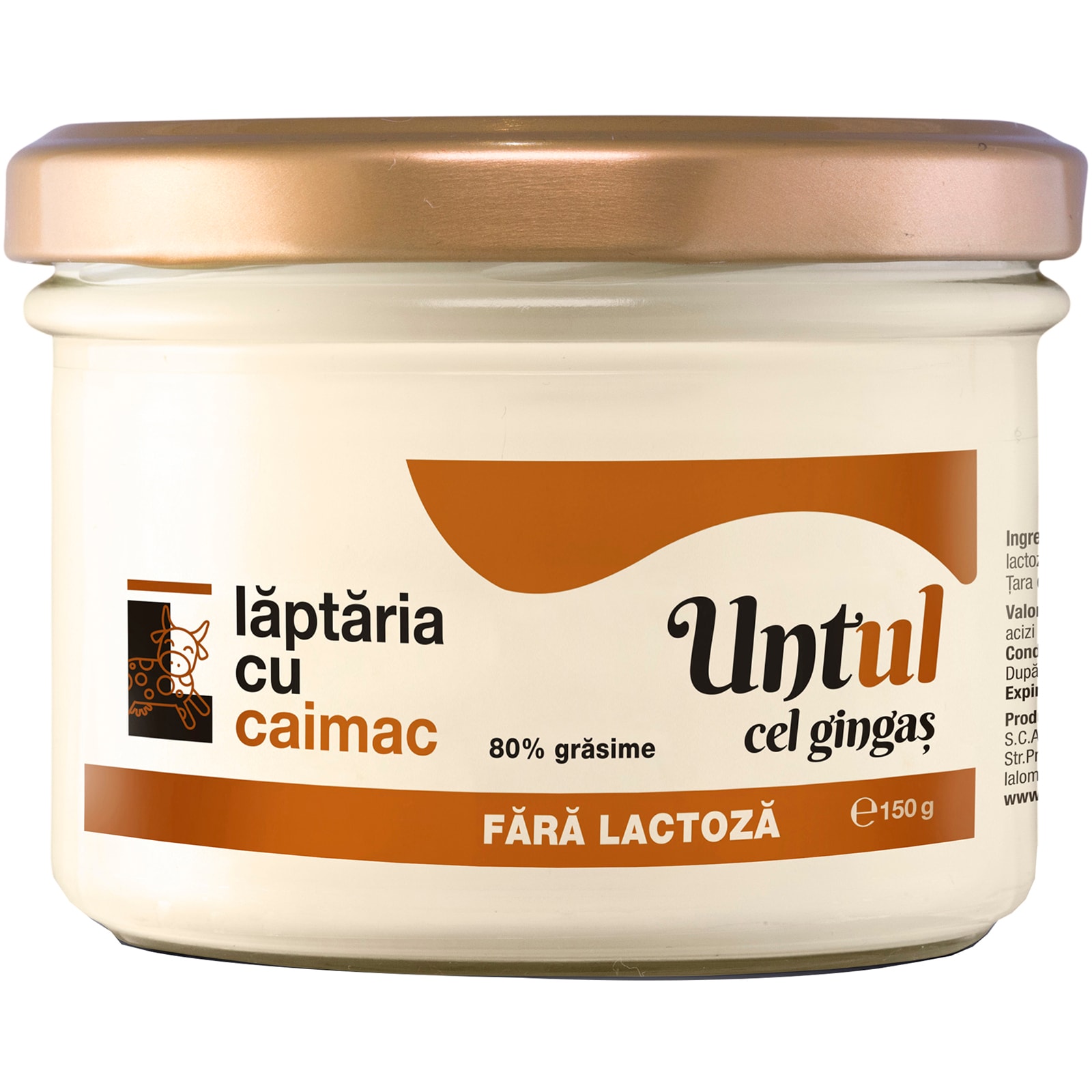 Laptaria cu caimac | Untul cel gingas, fara lactoza, 80% grasime 150g ...