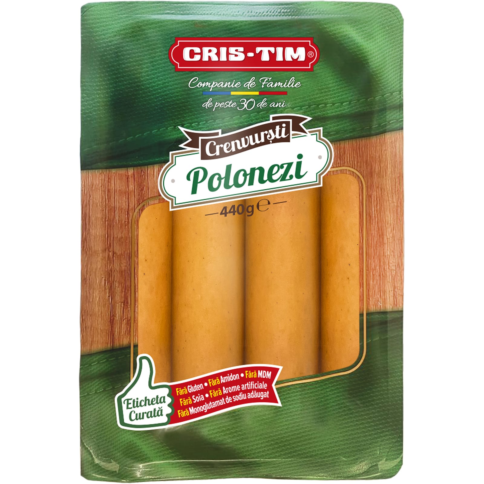 Cris-Tim | Crenvursti Polonezi 440g | Mega-image