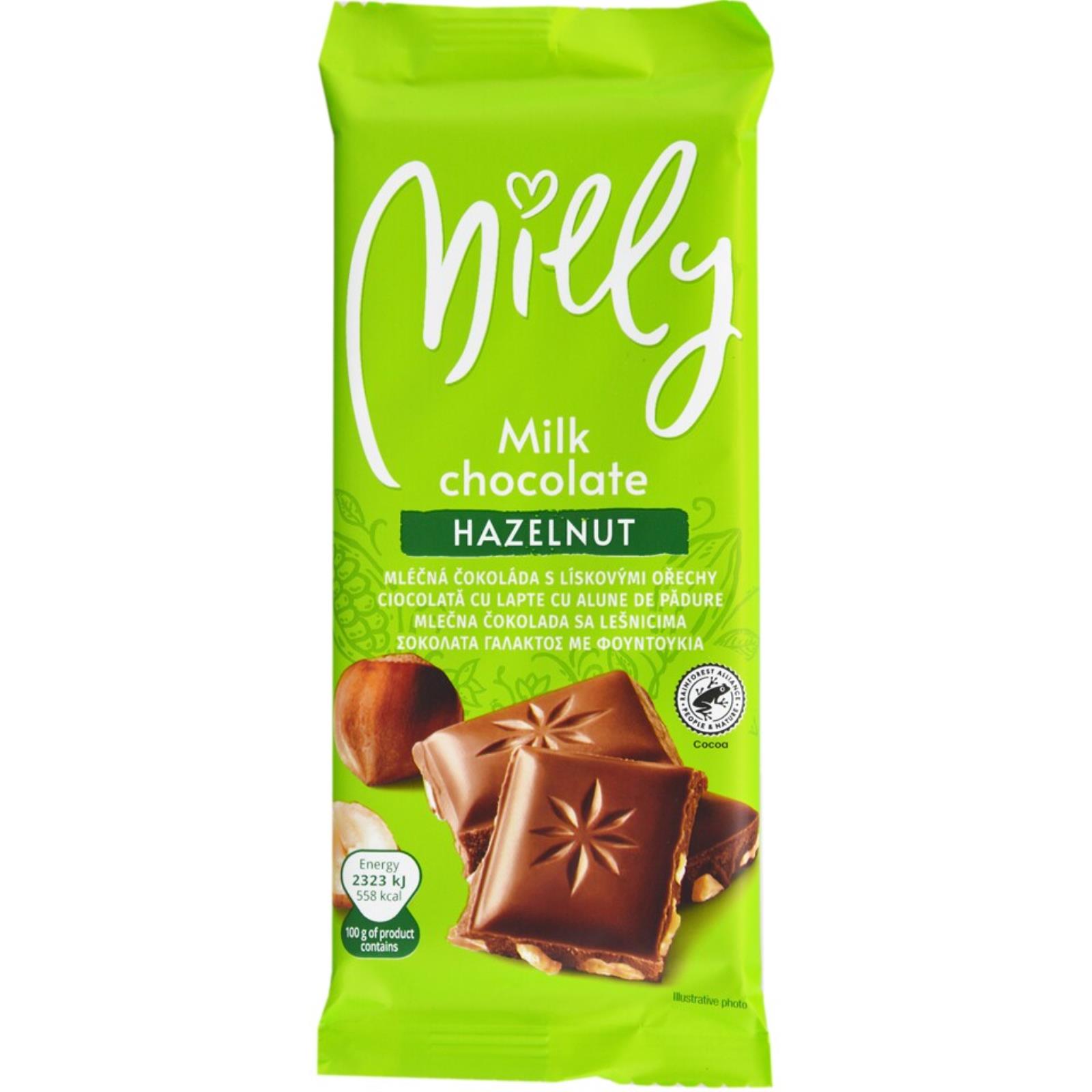 Milly | Ciocolata cu lapte si alune de padure 100g | Mega-image