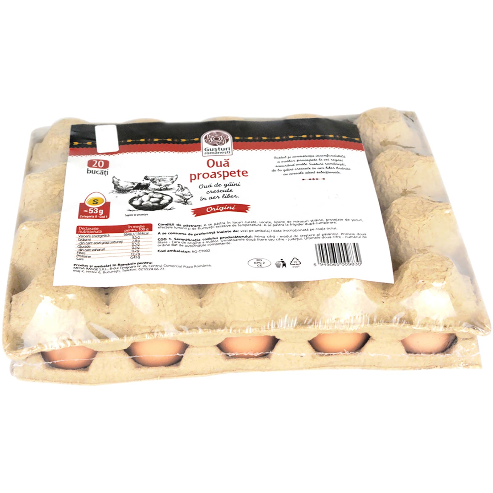 Gusturi romanesti | Oua cod 1 marime S, 20 bucati | Mega-image