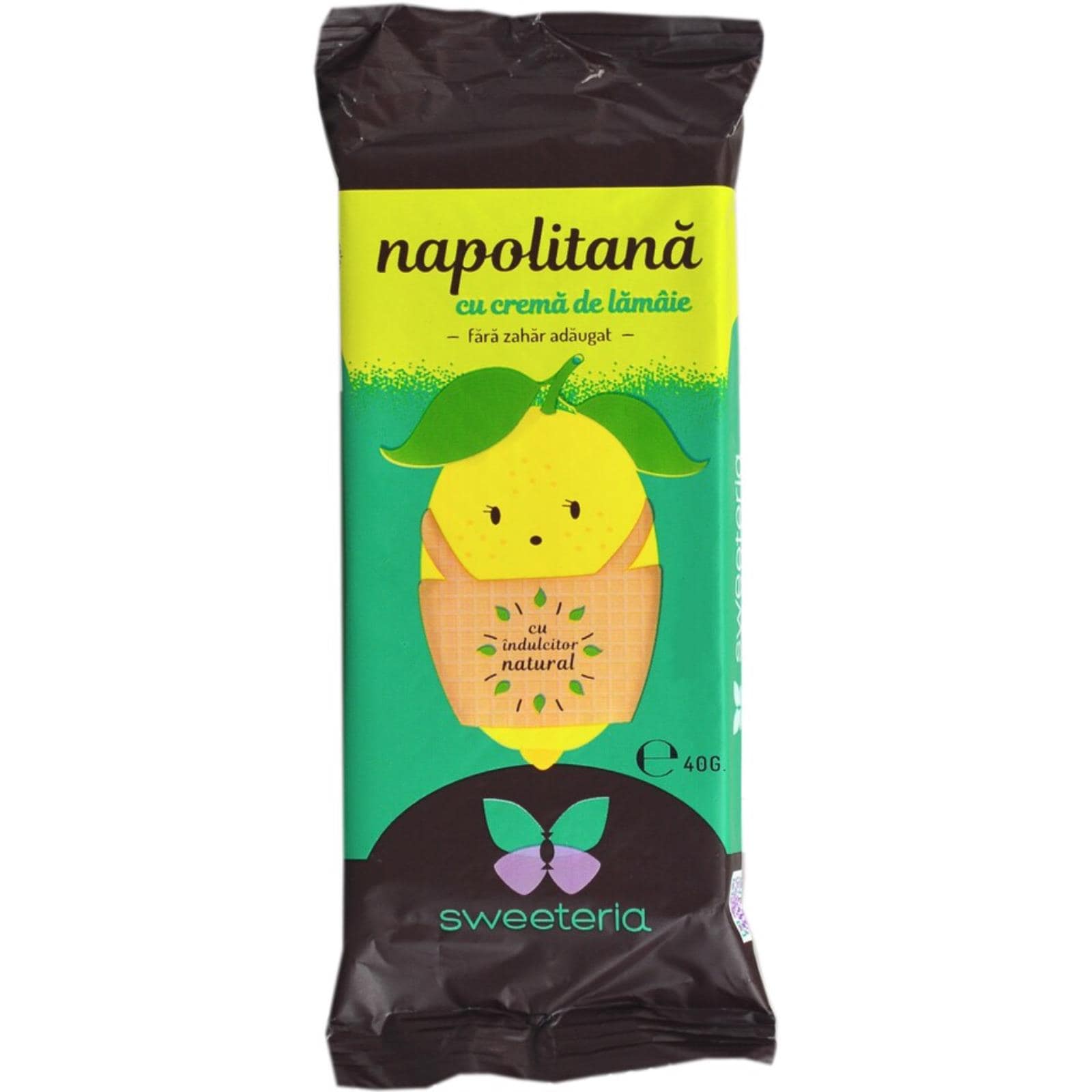 Sweeteria | Napolitana cu crema de lamaie, fara zahar adaugat 40g ...