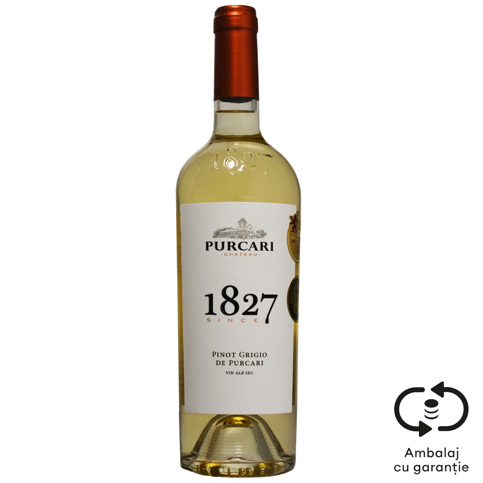 Purcari | Vin alb sec Pinot Grigio de Purcari 0.75L | Mega-image