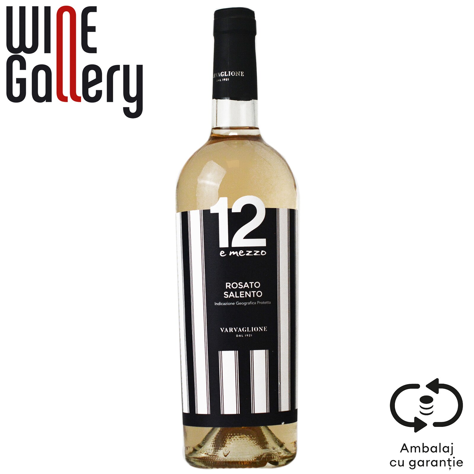 12 E MEZZO | Vin roze sec Varvaglione 0.75L | Mega-image