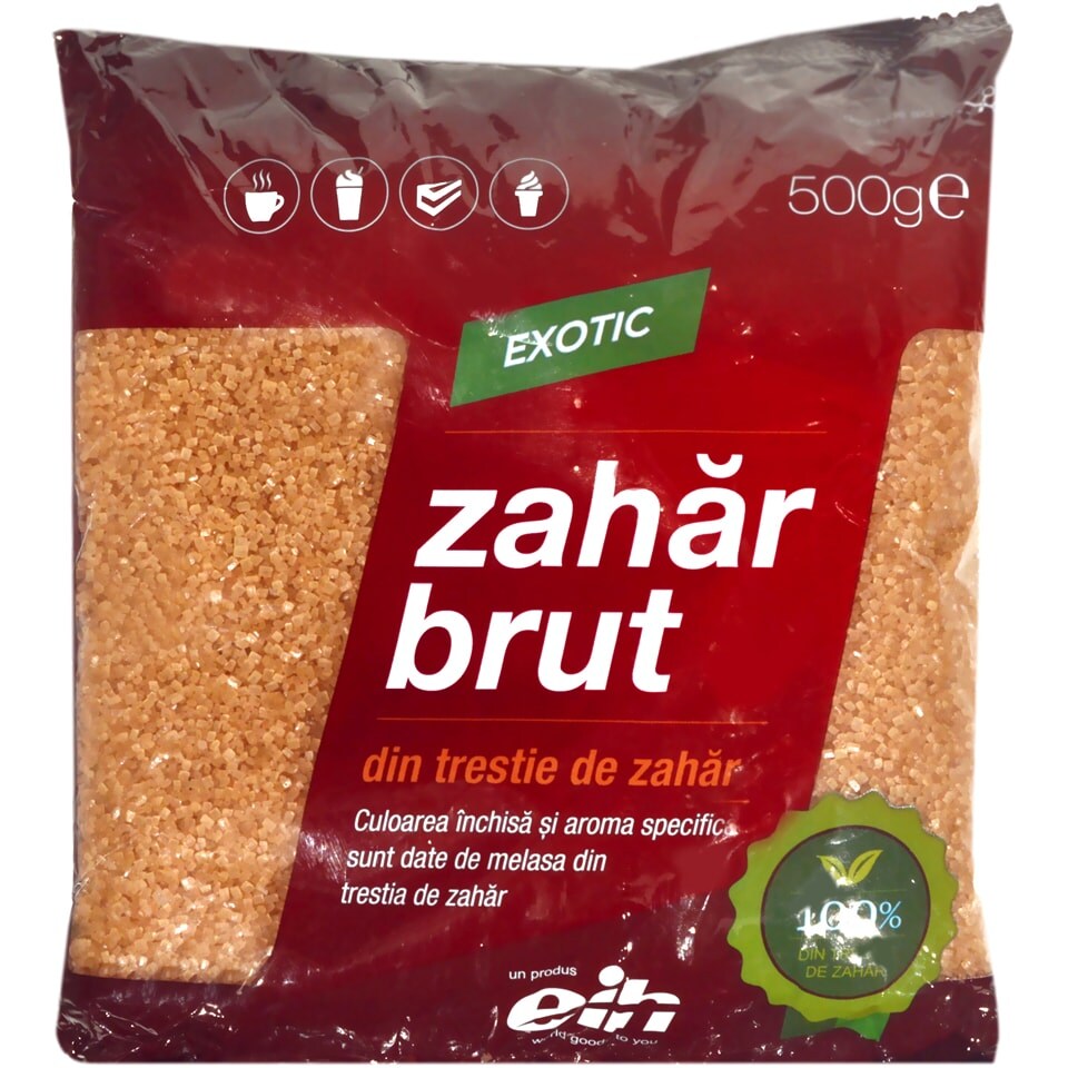 Exotic | Zahar brut din trestie de zahar 500g | Mega-image