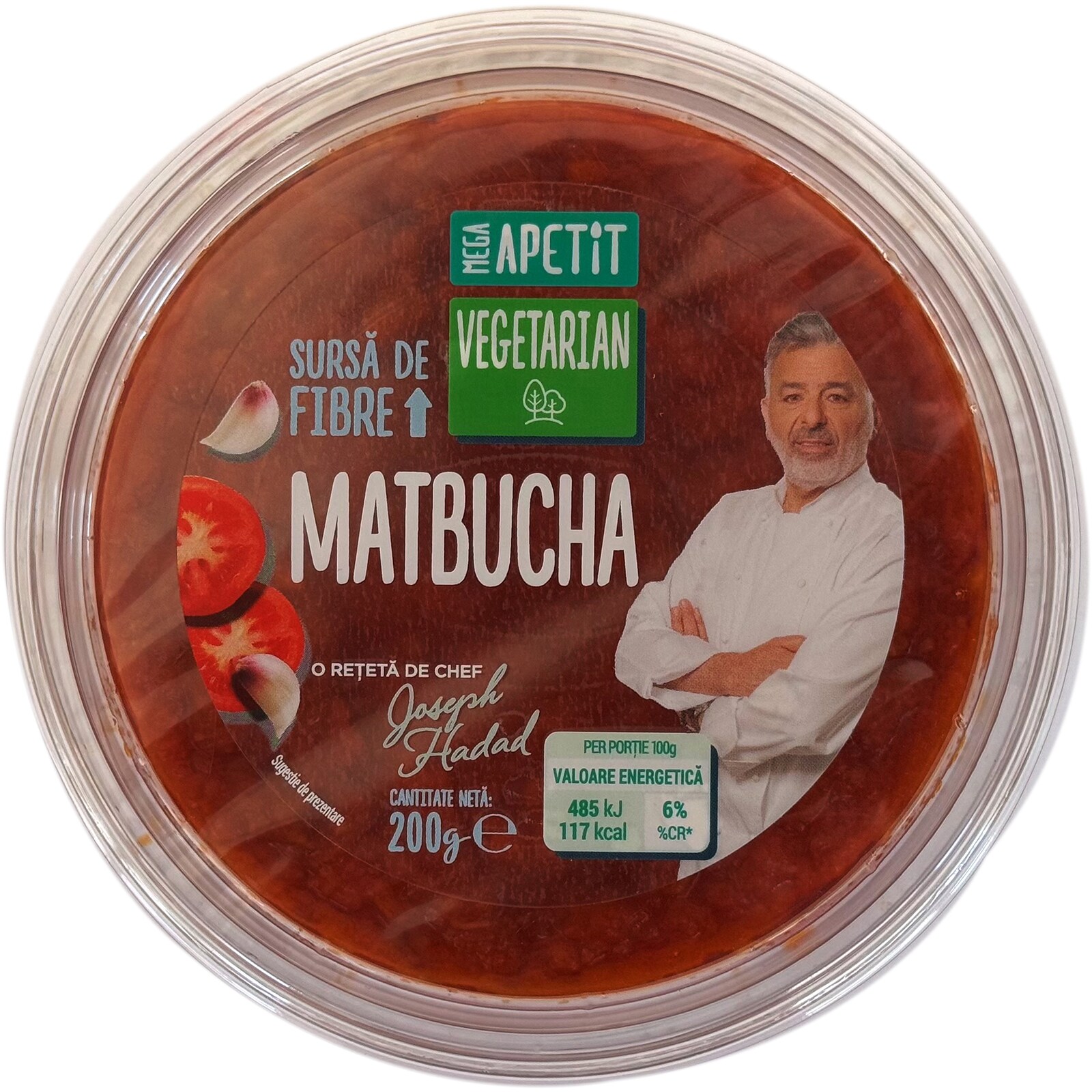 Mega Apetit | Humus cu topping de matbucha 200g | Mega-image