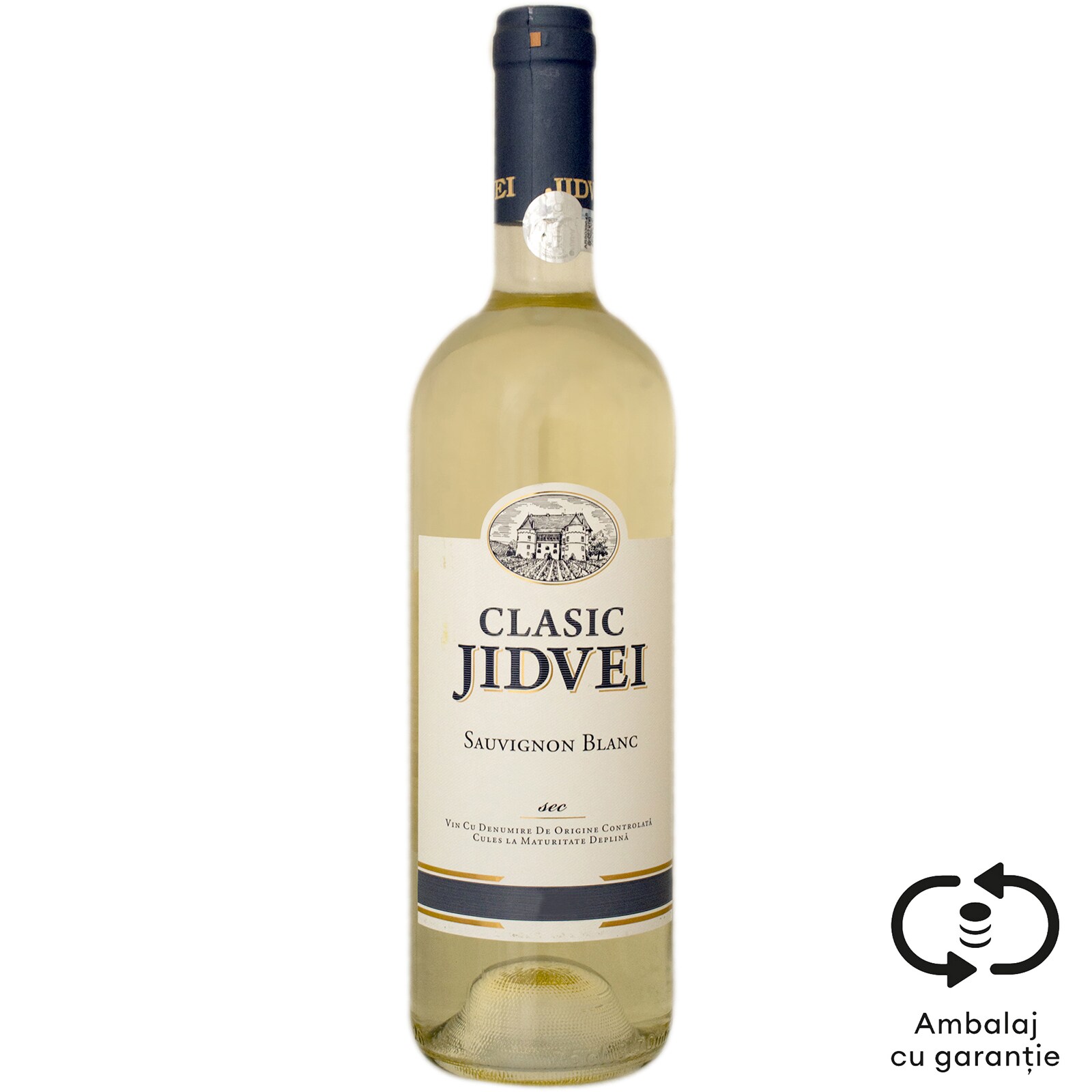 Jidvei | Clasic | Vin alb sec Sauvignon Blanc 0.75L | Mega-image