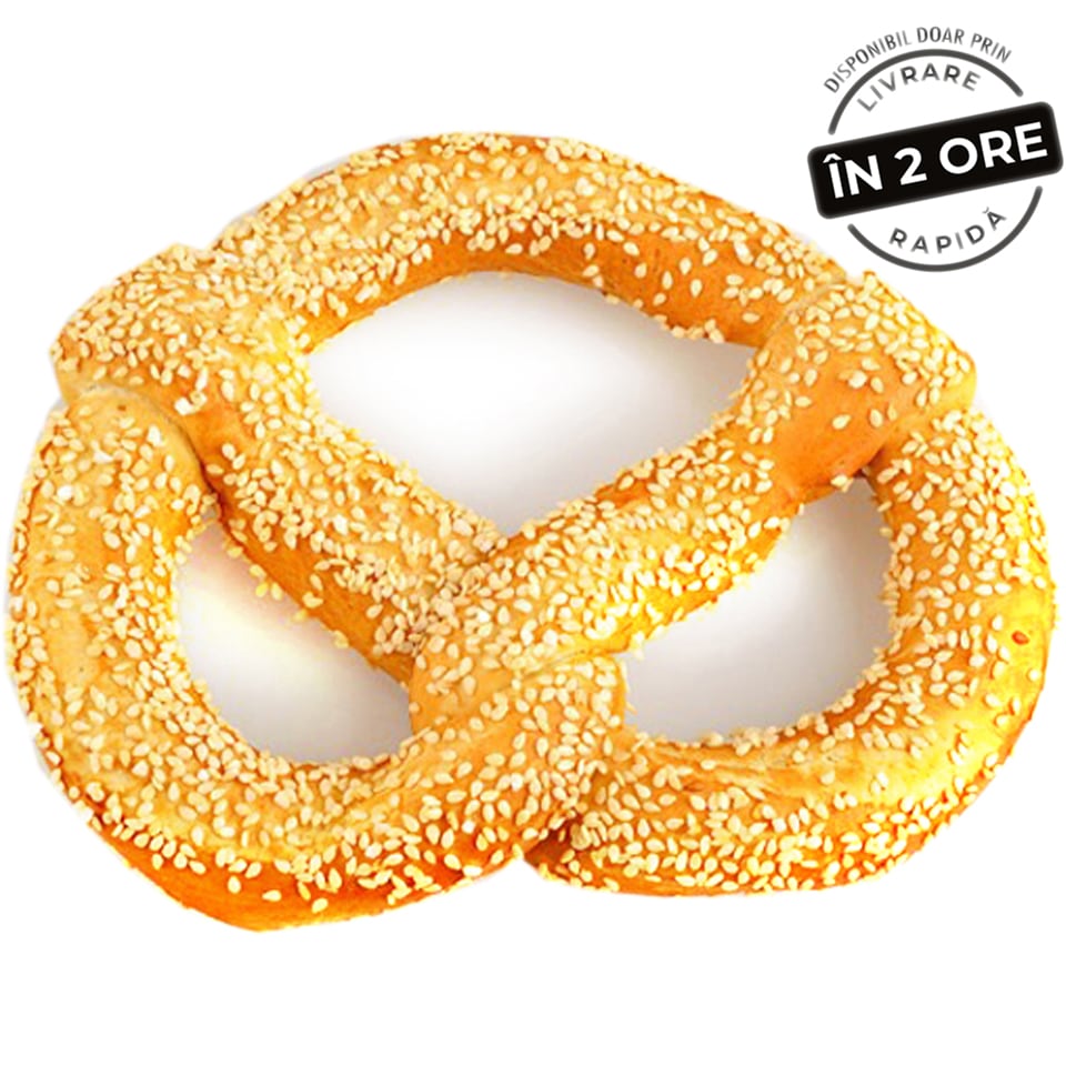 Petru | Covrig cu susan 70g | Mega-image