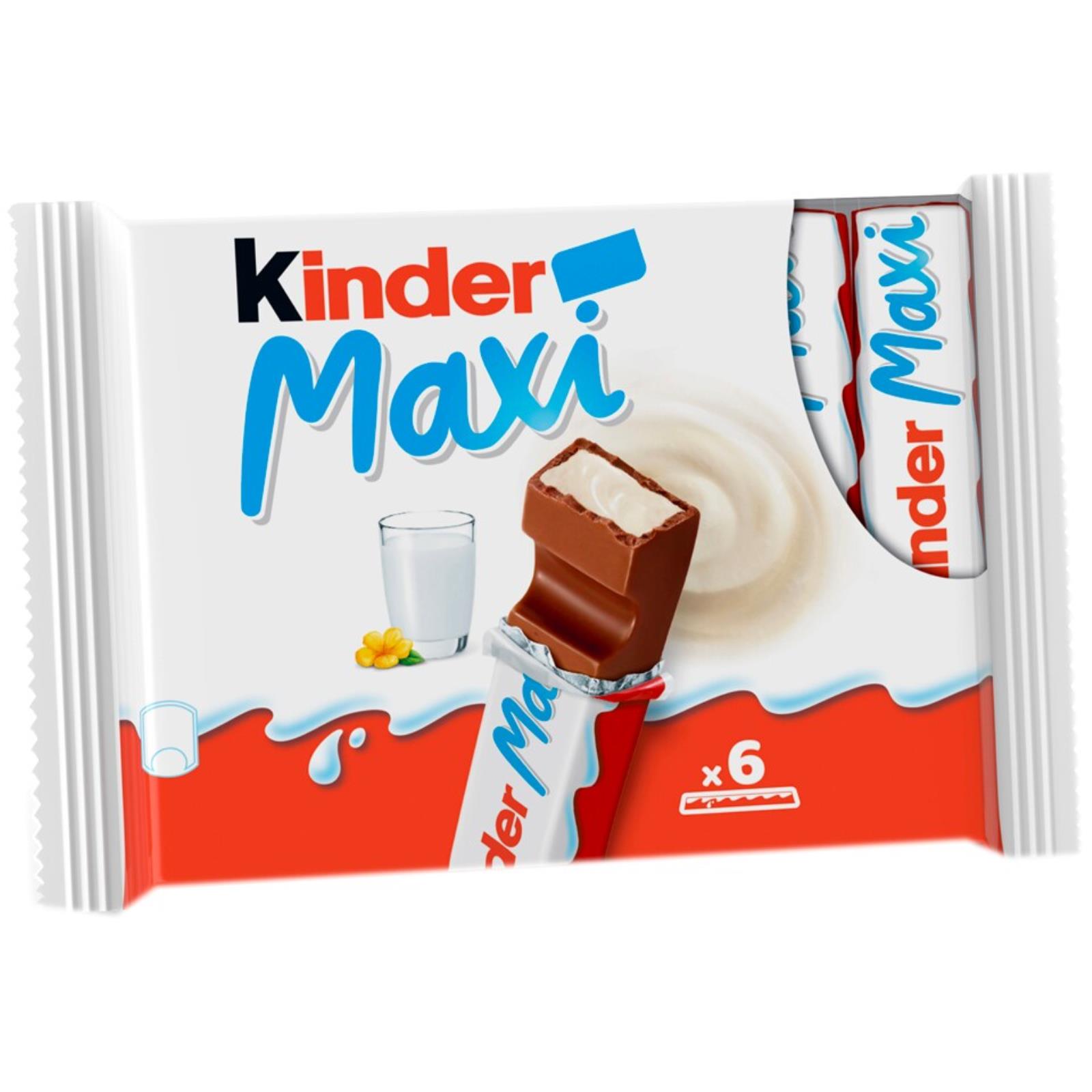 Kinder Maxi | Batoane de ciocolata cu lapte 6x21g | Mega-image