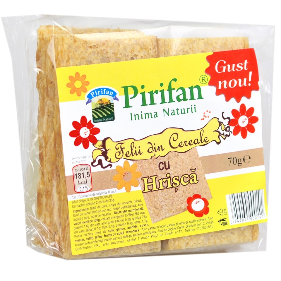 Pirifan | Felii din cereale cu hrisca 70g | Mega-image